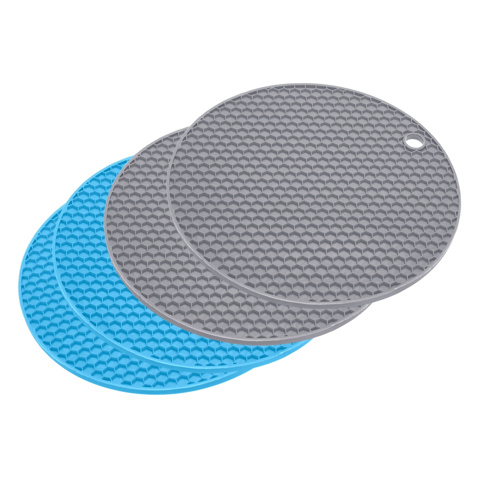 Uxcell 4pcs Silicone Mat for Hot Pots and Pads, Hot Pot Holders, Heat ...