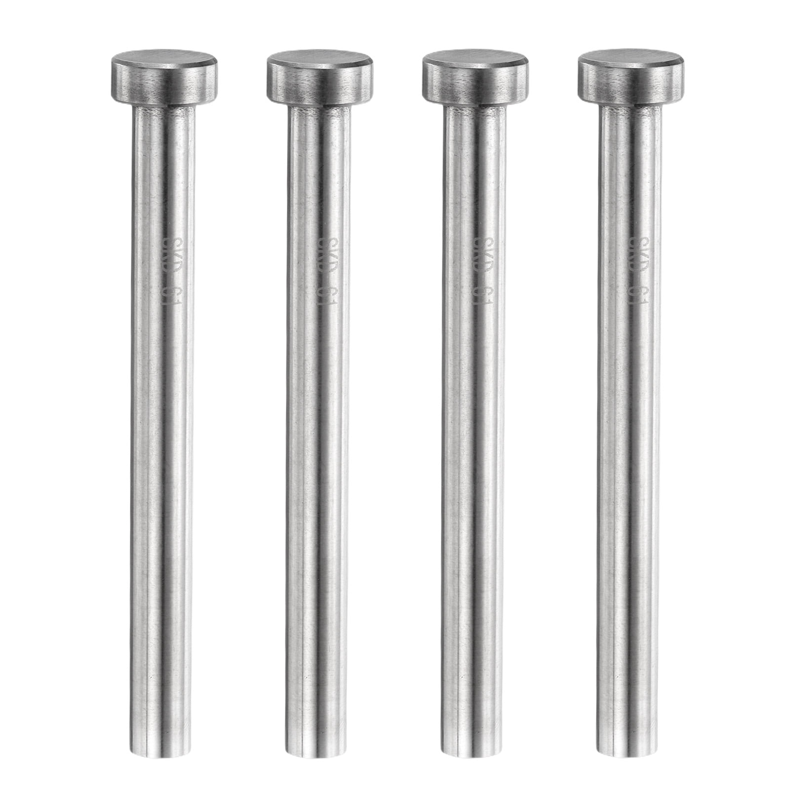 Uxcell 4pcs Straight Ejector Pin 3/8" Dia 101.6mm (4") Long 65Mn Round ...