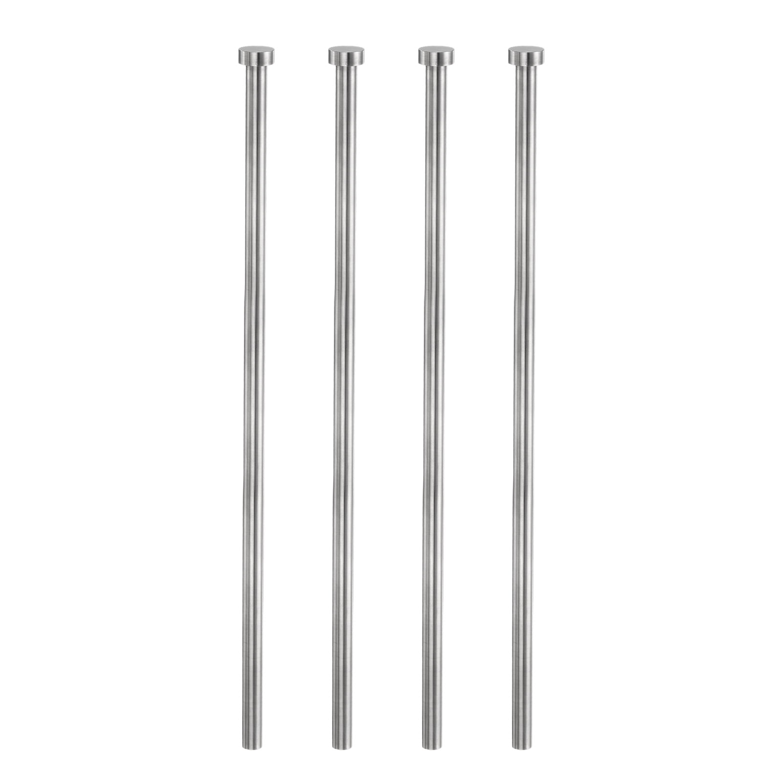 Uxcell 4pcs Straight Ejector Pin 3/8" Dia 304.8mm (12") Long 65Mn Round ...