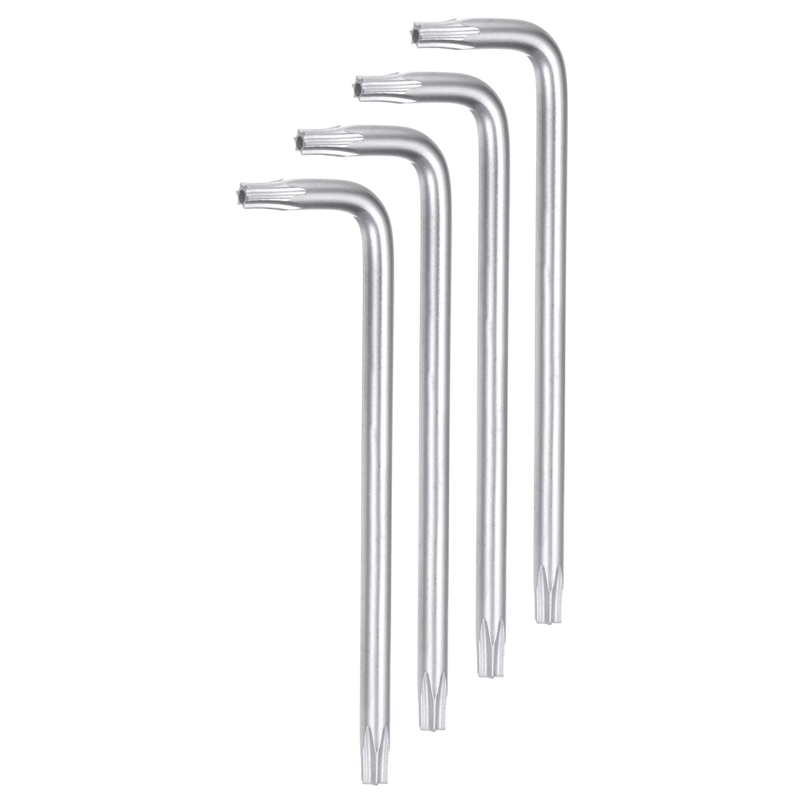 Uxcell 4pcs T10 Tamper Proof Torx Star Key Bit Wrench 2.2" L-Shaped 6 ...