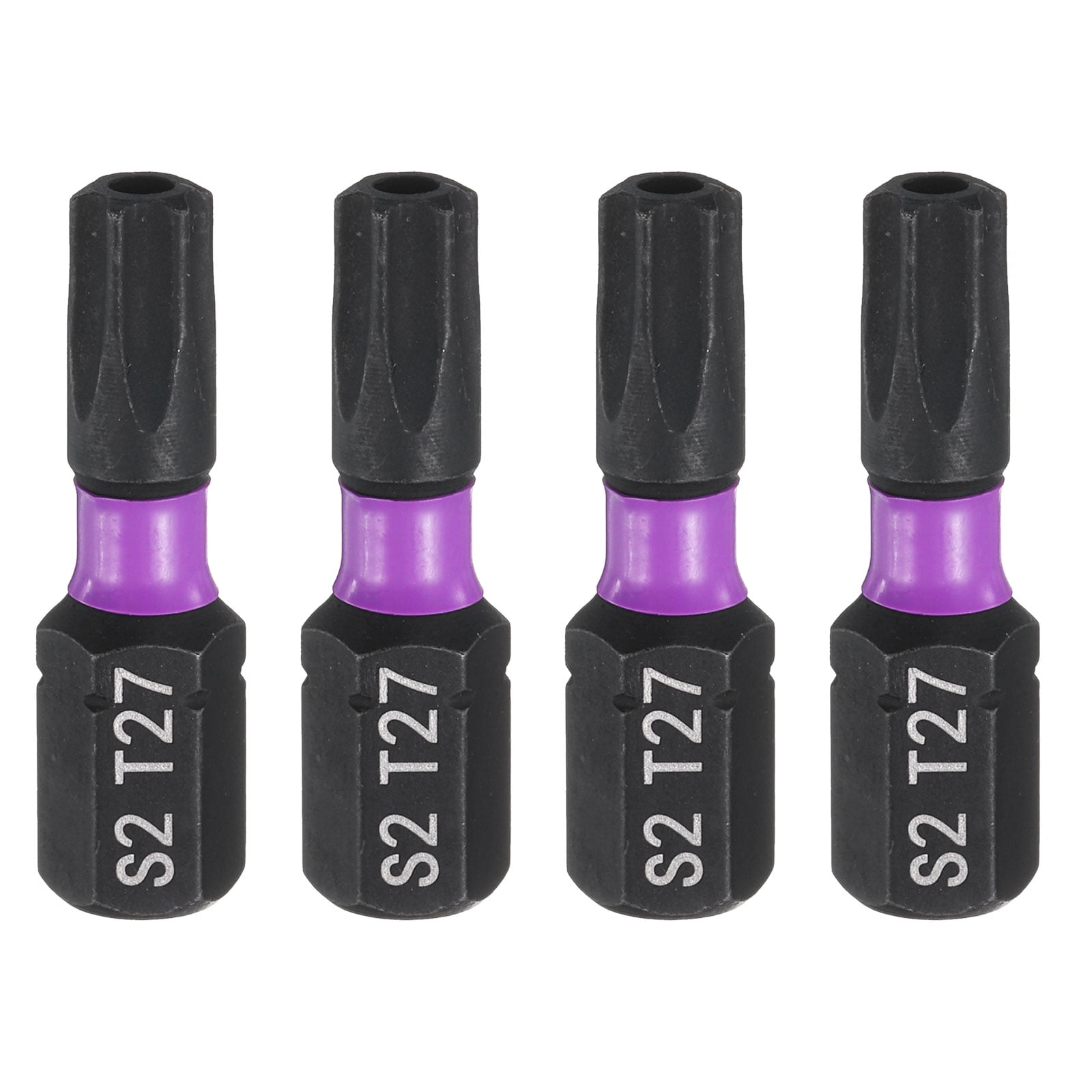 Uxcell 4pcs TT27 Torx Screwdriver Bit 1/4" Hex Shank 25mm/1" Length Magnetic Star 6 Point Head ...