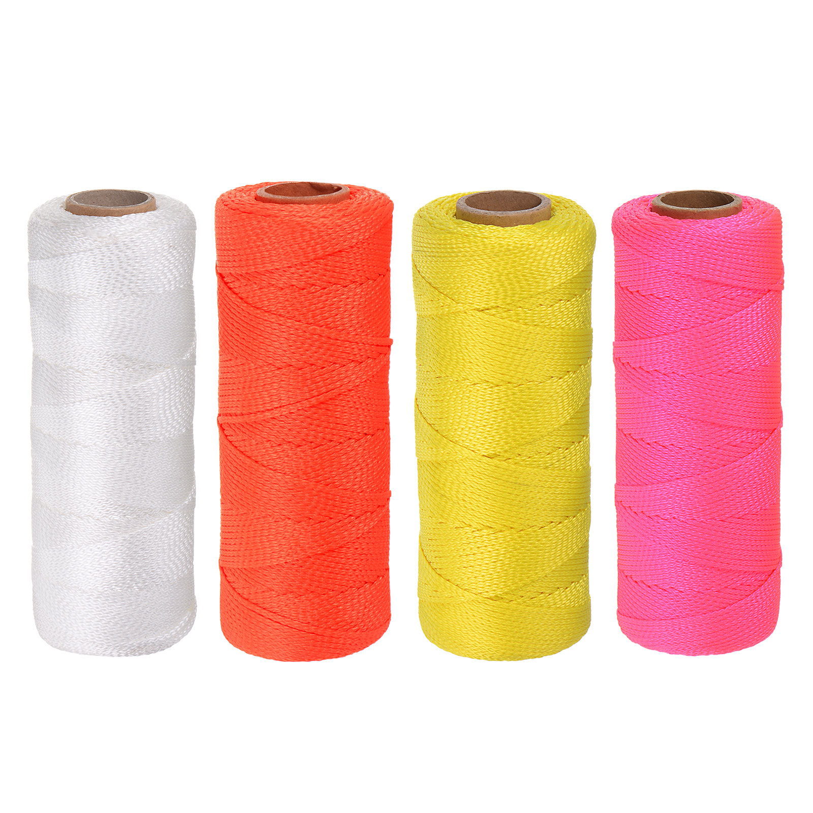 Uxcell 4pcs Twisted Nylon Mason Line 1.5mm x 500 Ft Braided Twine ...