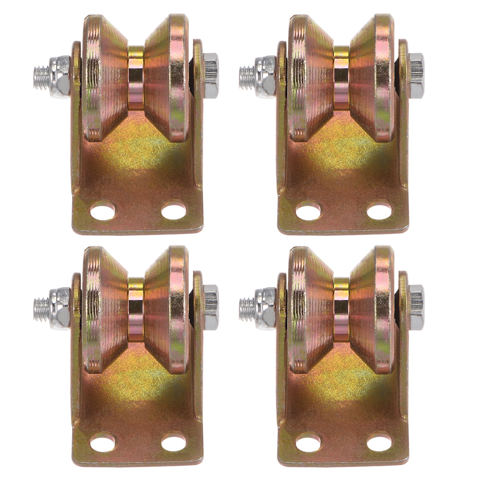 Uxcell 4pcs V Groove Caster 1.25" V-Shaped Sliding Gate Wheel Load ...