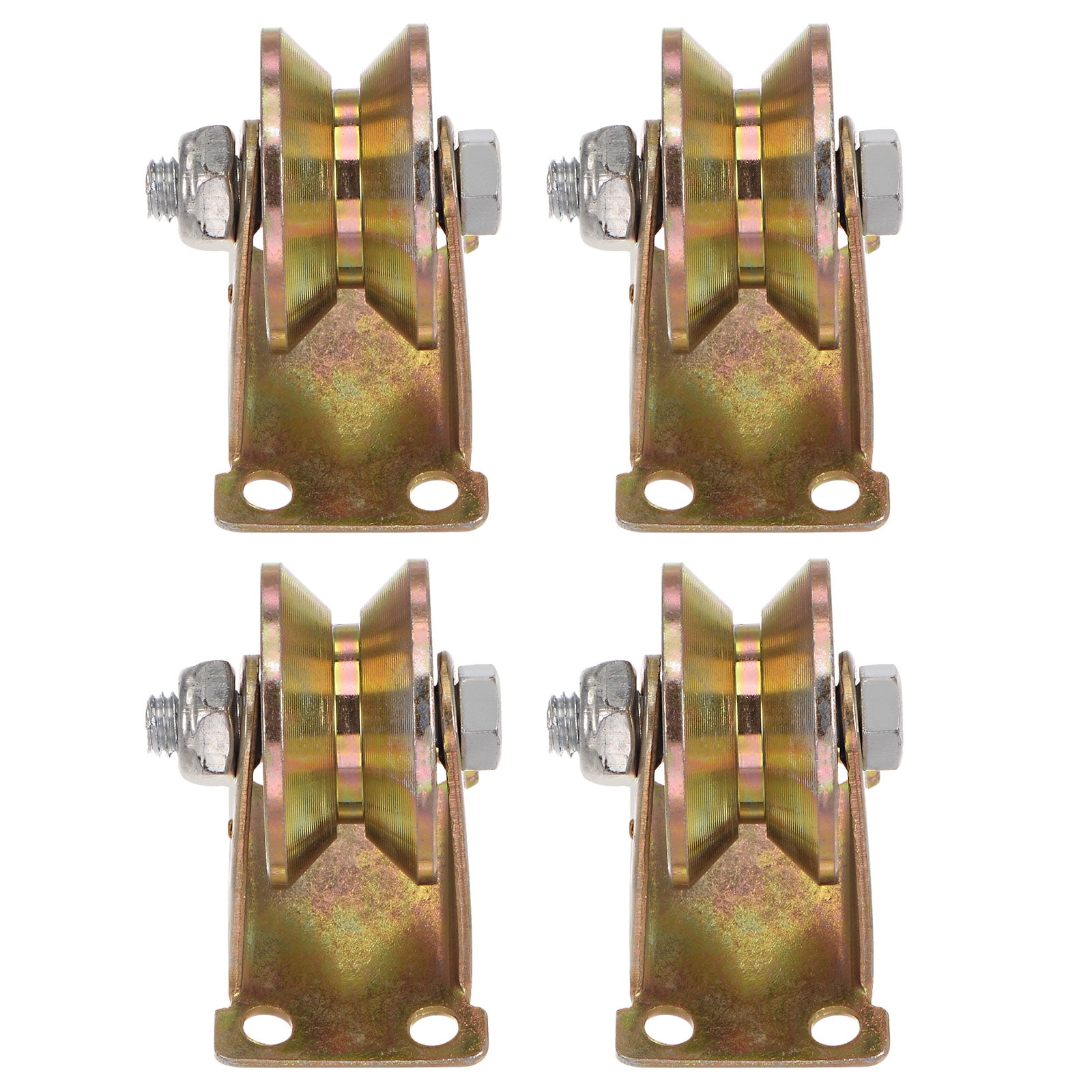 Uxcell 4pcs V Groove Caster 1.85" V-Shaped Sliding Gate Wheel Load ...