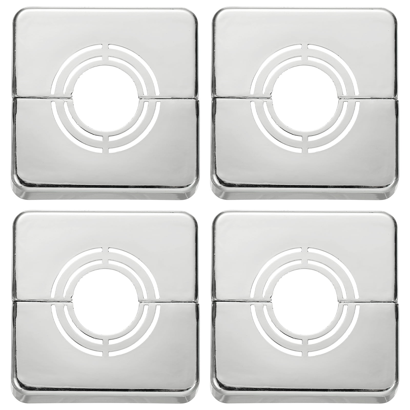 Uxcell 4pcs Wall Split Flange 0.79" Plastic Square Split Flange Pipe ...