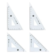 Uxcell Triangle Ruler Square Set 30/60, 45/90 Degrees 17cm/18cm ...
