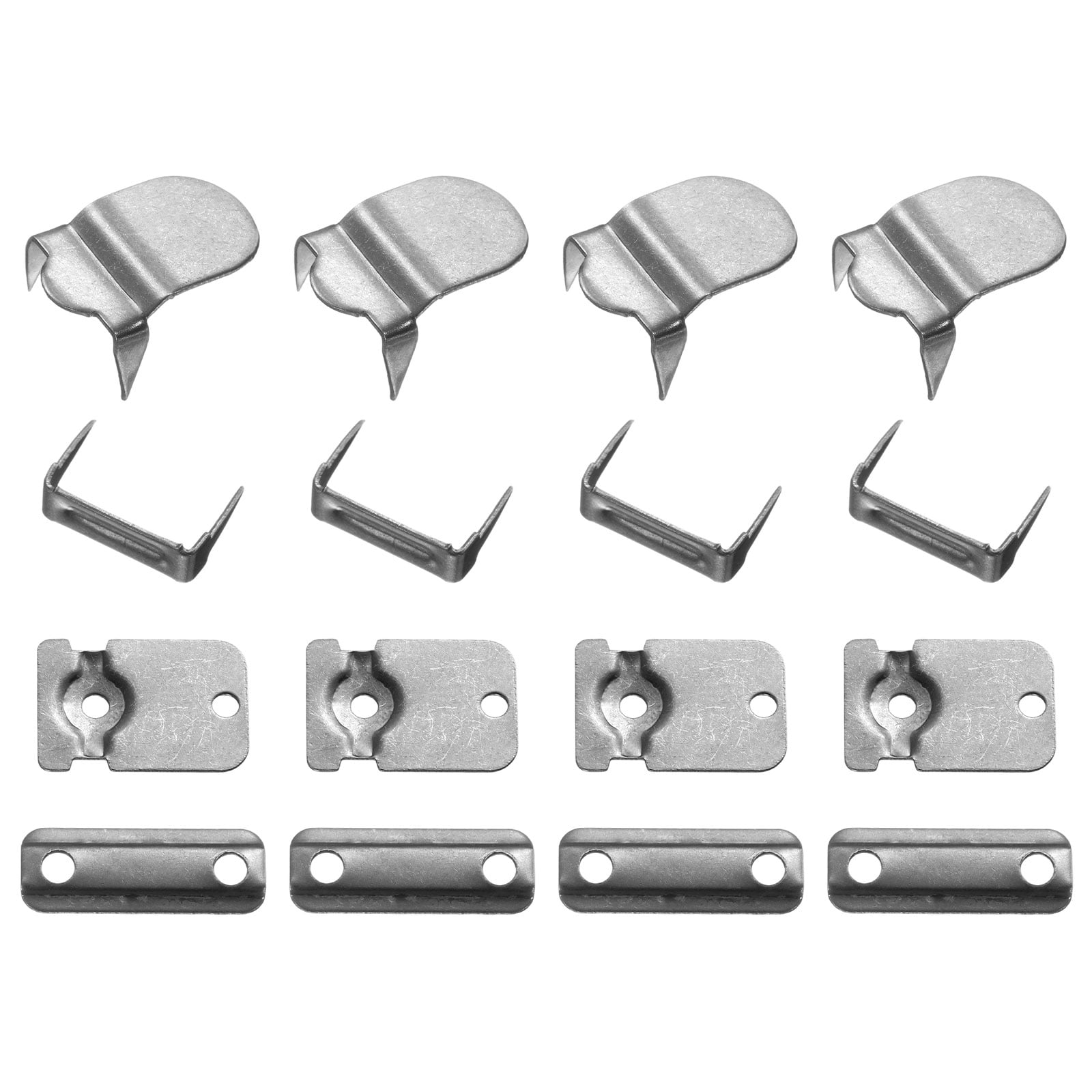 Uxcell 4set Hooks and Eyes Closure Set 12mm Metal Hook and Eye Sewing ...