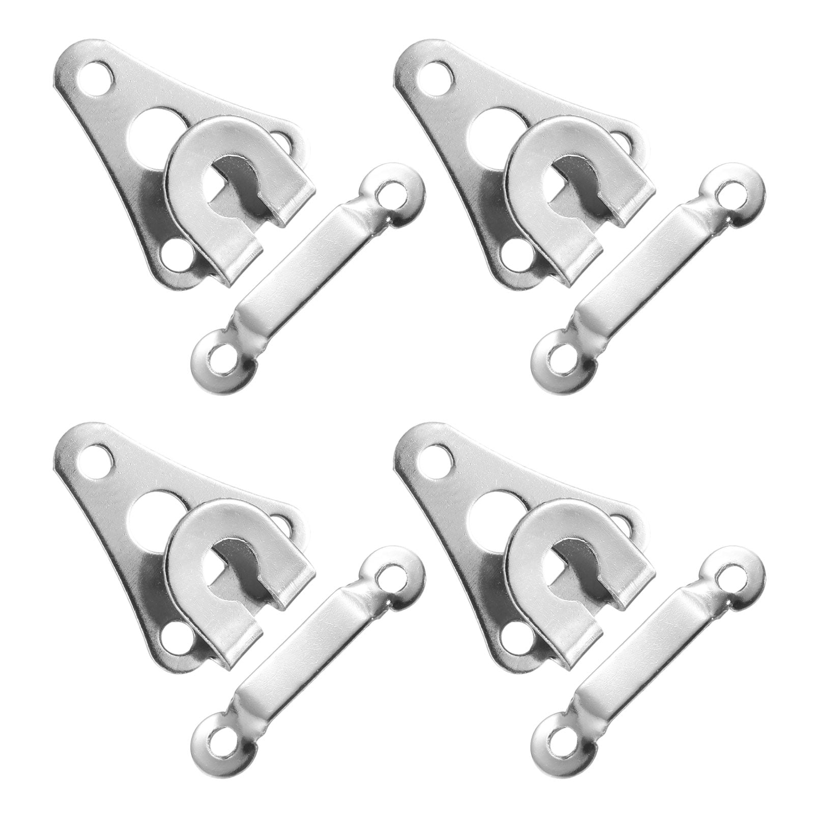 Uxcell 4set Hooks and Eyes Closure Set 13mm Metal Hook and Eye Sewing ...
