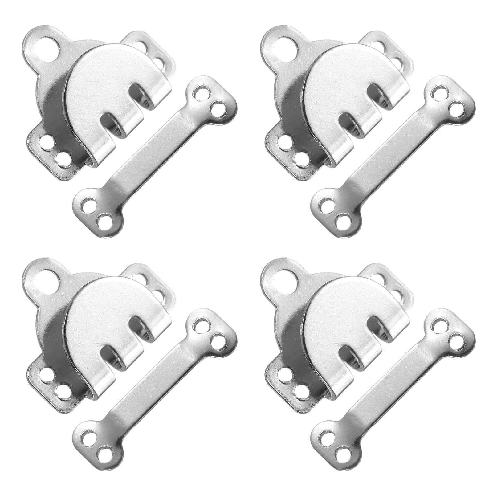 Uxcell 4set Hooks and Eyes Closure Set 14mm Metal Hook and Eye Sewing ...