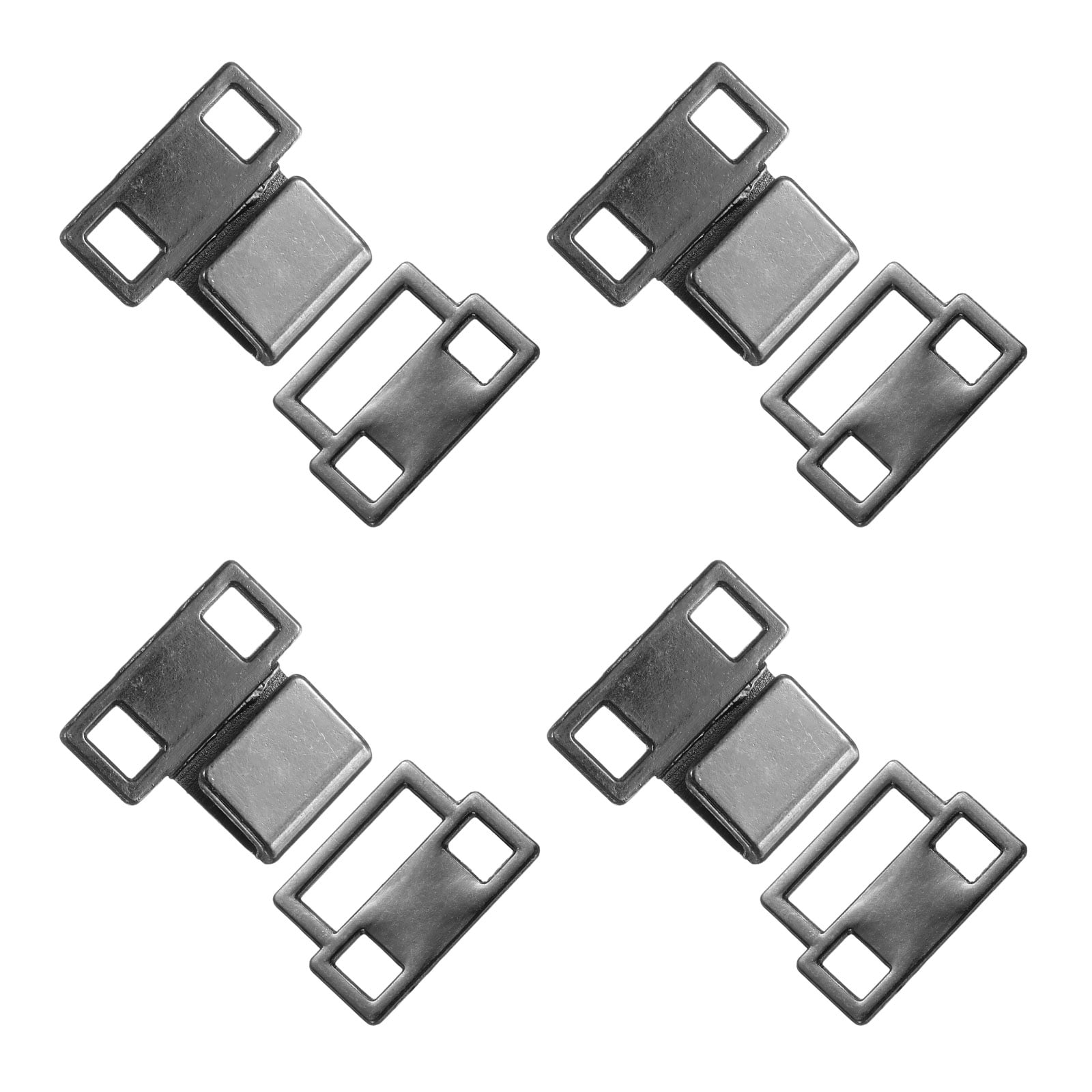 Uxcell 4set Hooks and Eyes Closure Set 15.5mm Metal Hook and Eye Sewing ...