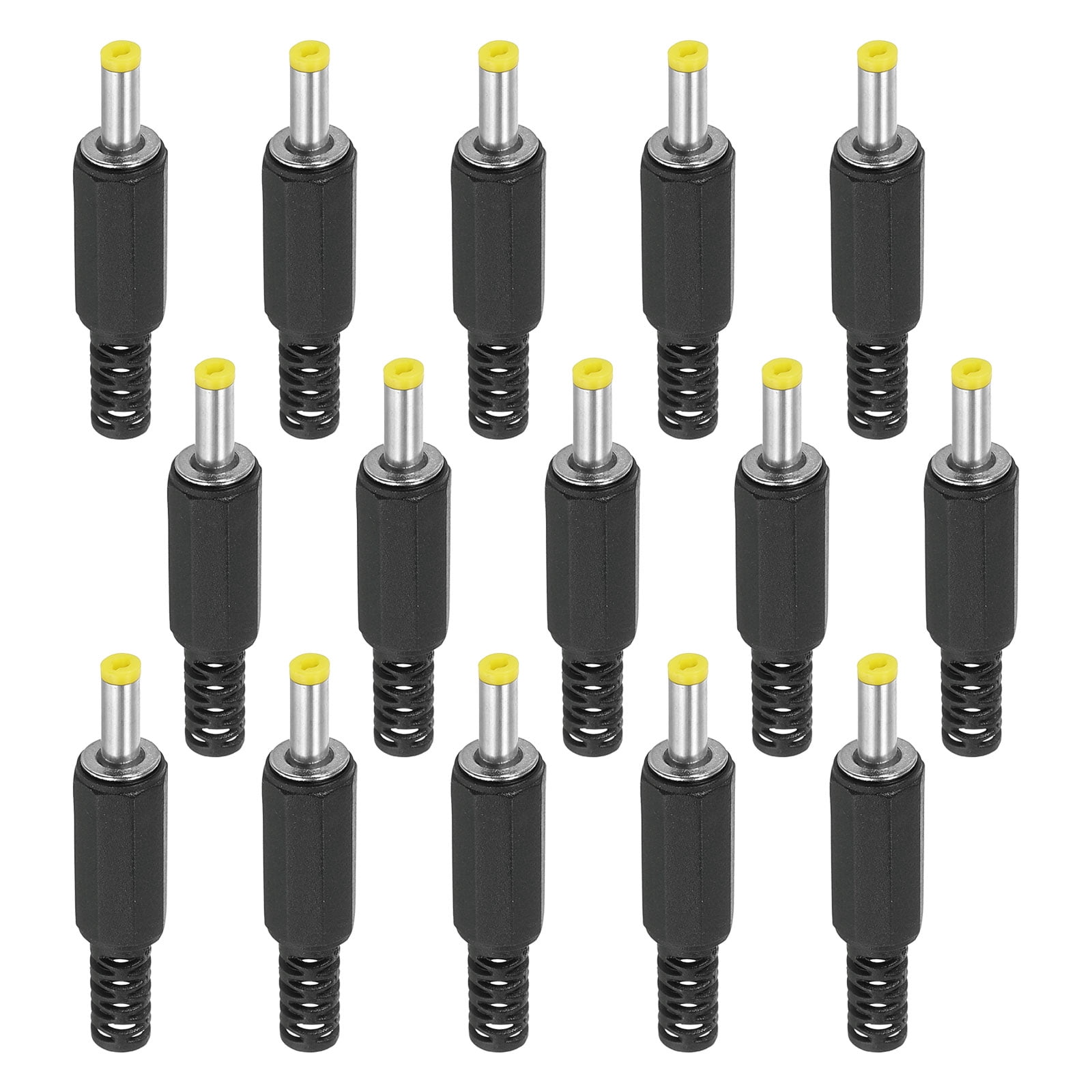 Uxcell 4x1.7mm DC Male Plug Power Supply Ends, 15 Pack DIY DC Barrel ...