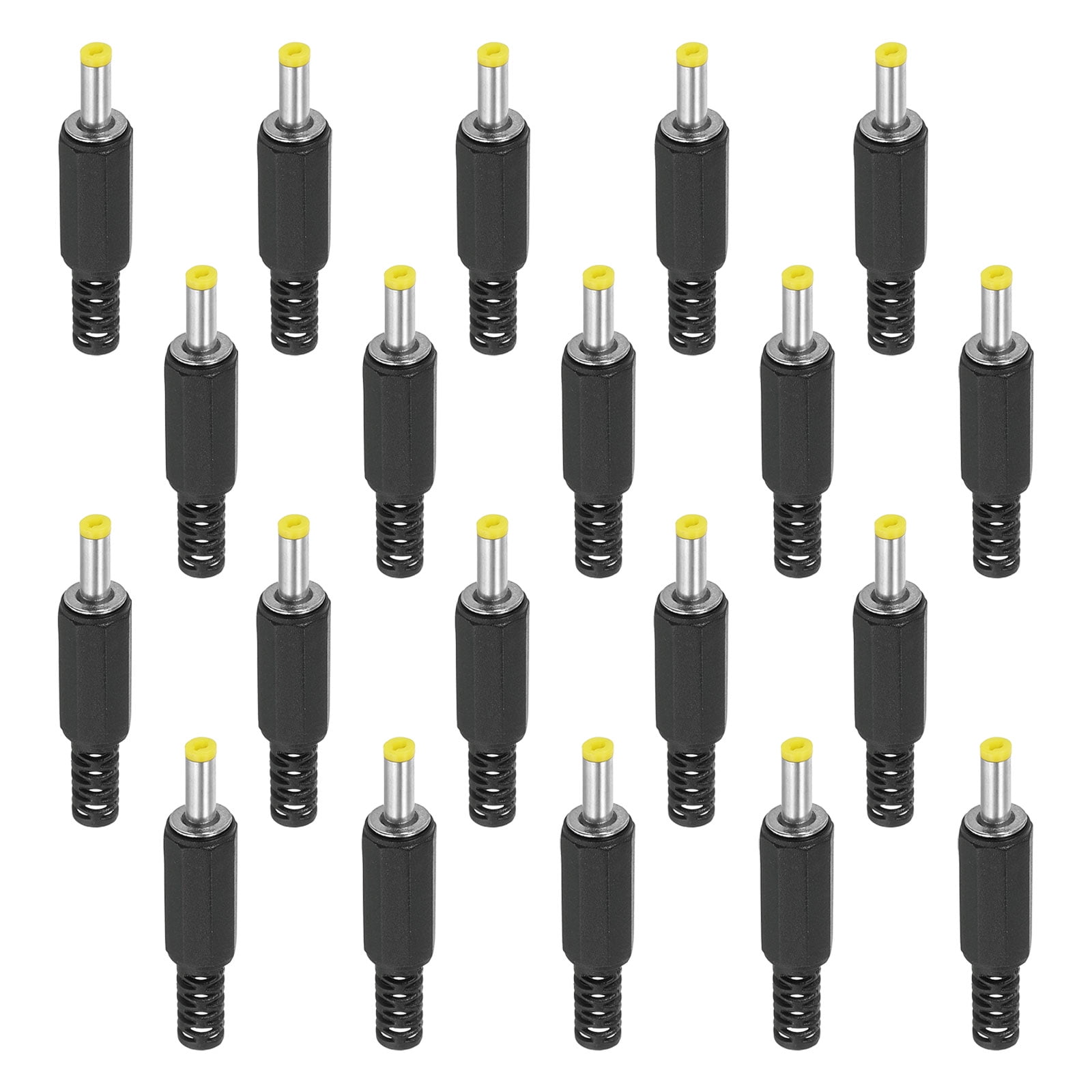 Uxcell 4x1.7mm DC Male Plug Power Supply Ends, 20 Pack DIY DC Barrel ...