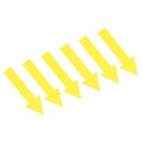 Uxcell 4x1" Arrow Sticker Directional Sign Adhesive Removable Floor ...