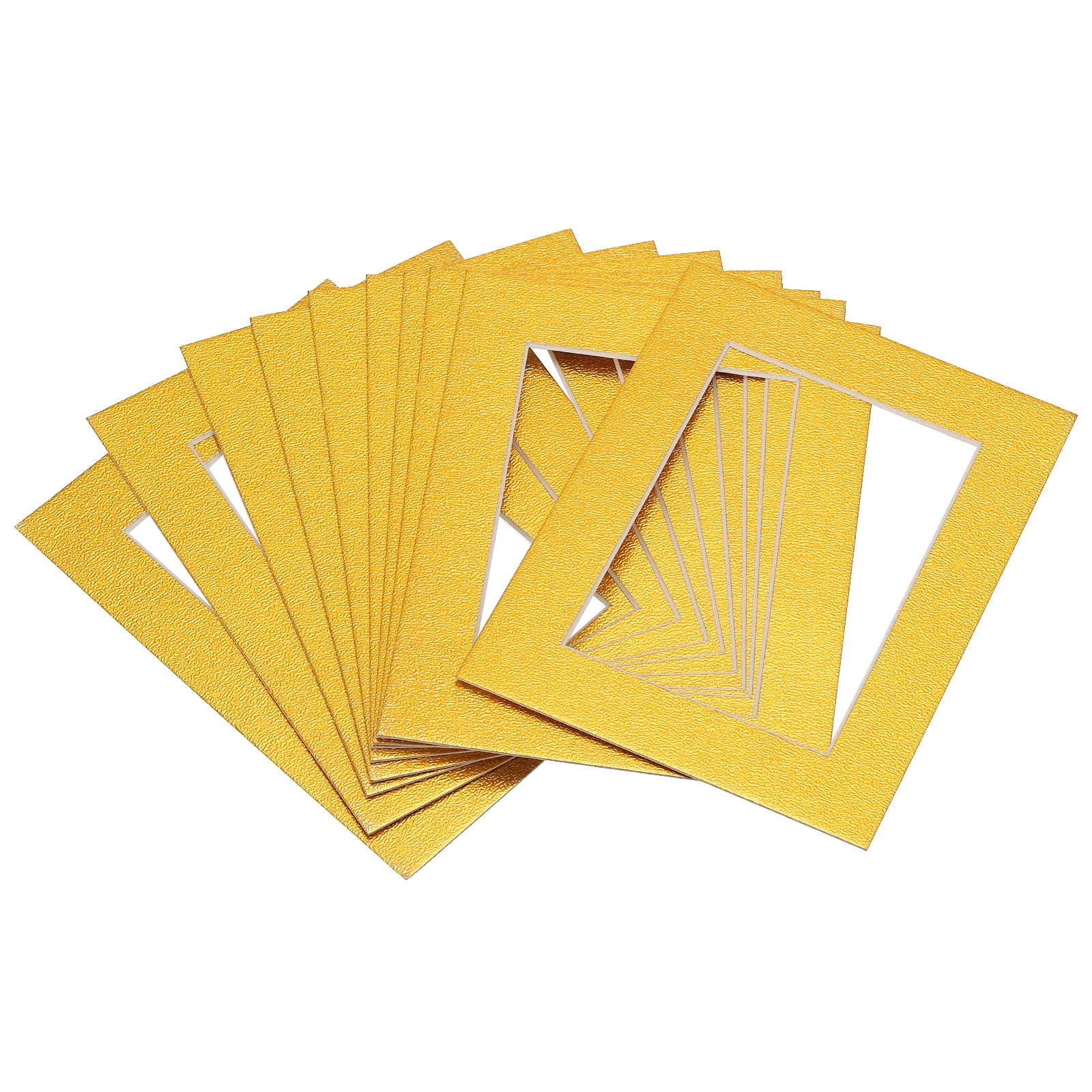 Uxcell 5.1" x 6.6" Picture Mat, Core Bevel Cut Frame Mattes for 3.5" x ...