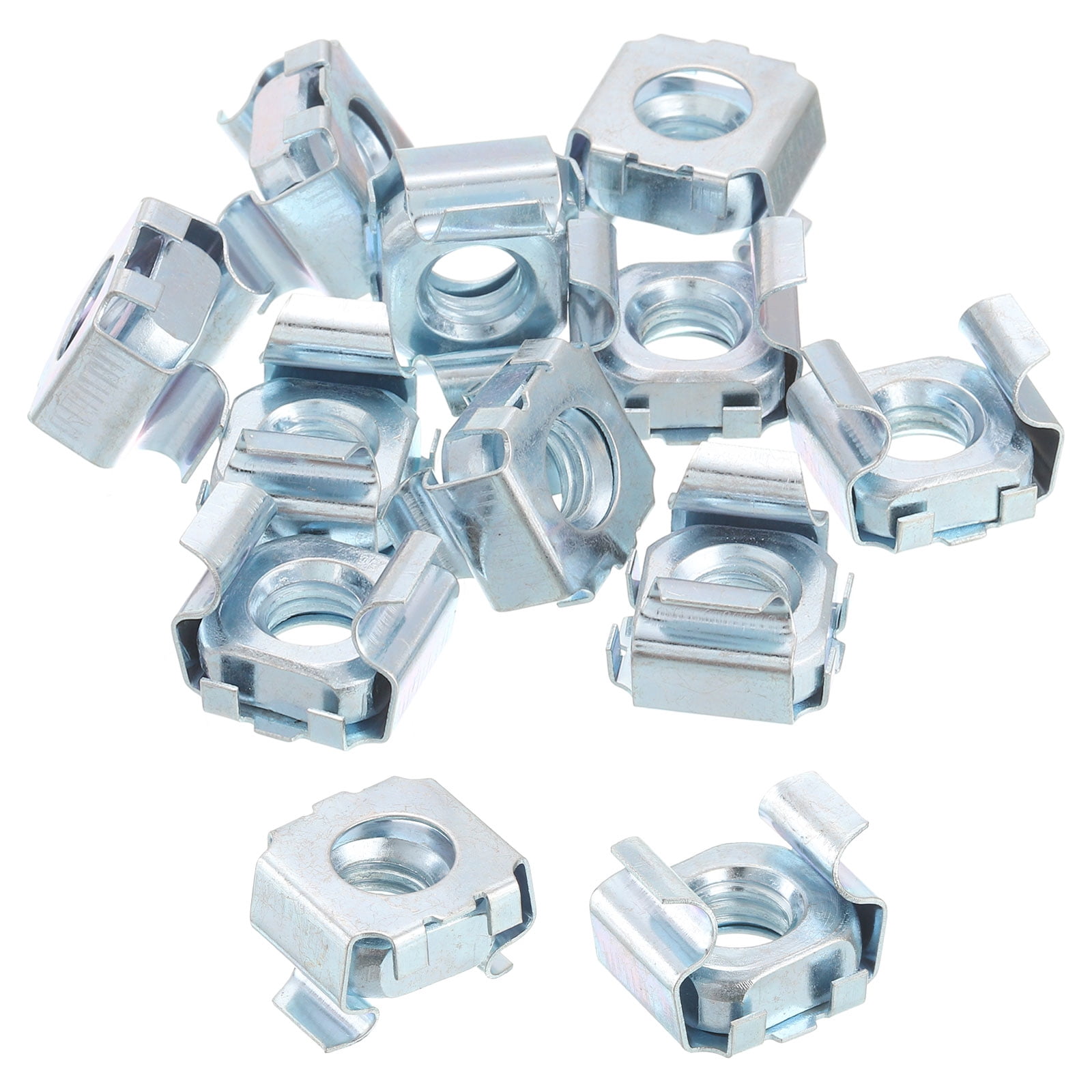 Uxcell 5/16-18 Cage Nut, 25 Pack Snap-in Cage Nuts, Carbon Steel Zinc ...