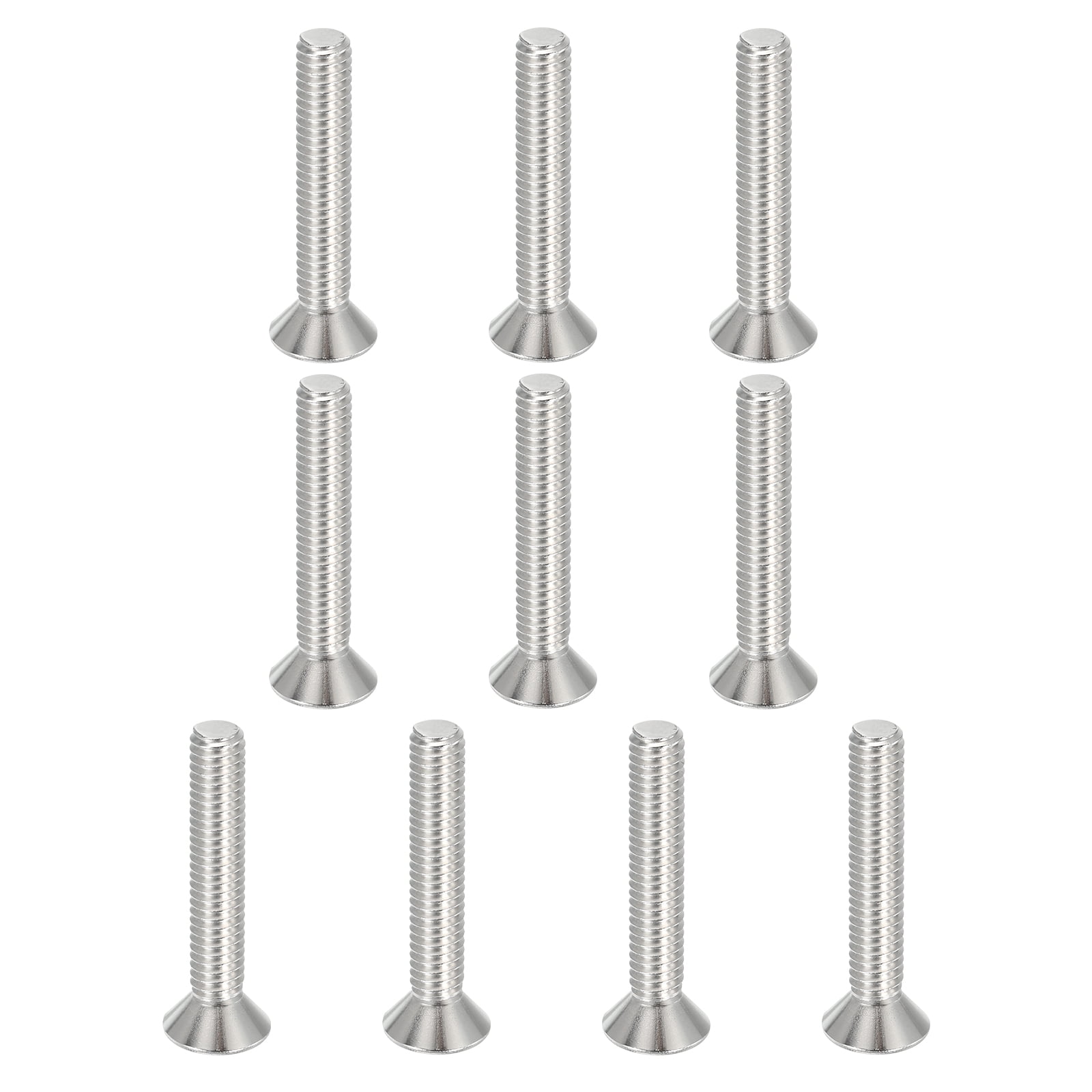 Uxcell 5/16-18 x 2" Flat Countersunk Head Socket Cap Countersunk Bolt ...