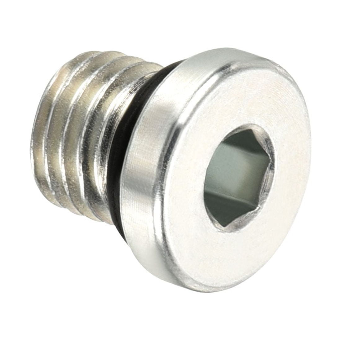 Uxcell 5/16-24UNF Internal Hex Head Pipe Fitting Plug, Male Thread 45# Steel Socket Plug with ...