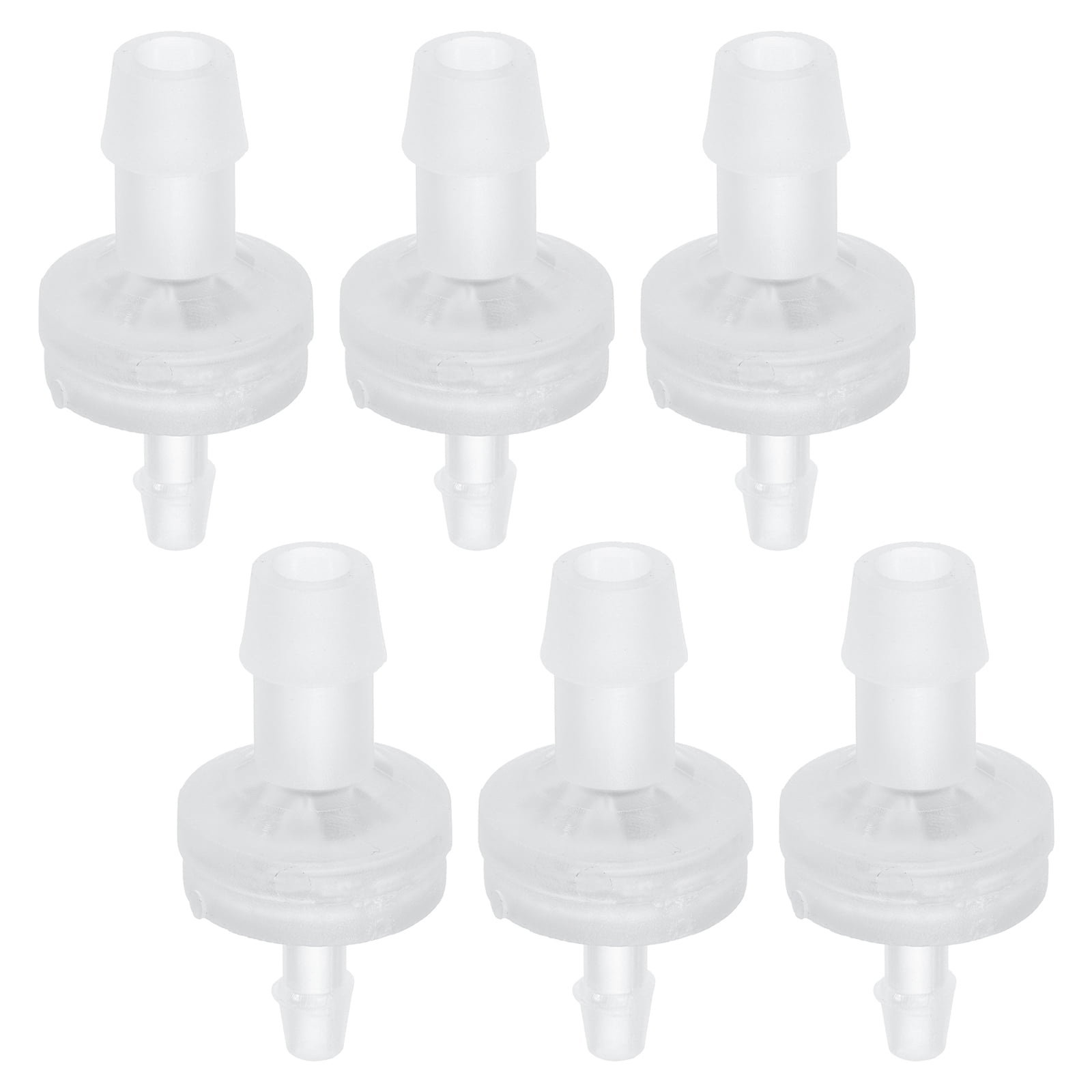 Uxcell 5/16 5/32 Inches One Way Check Valve, 6 Pcs Plastic Hose Barb ...