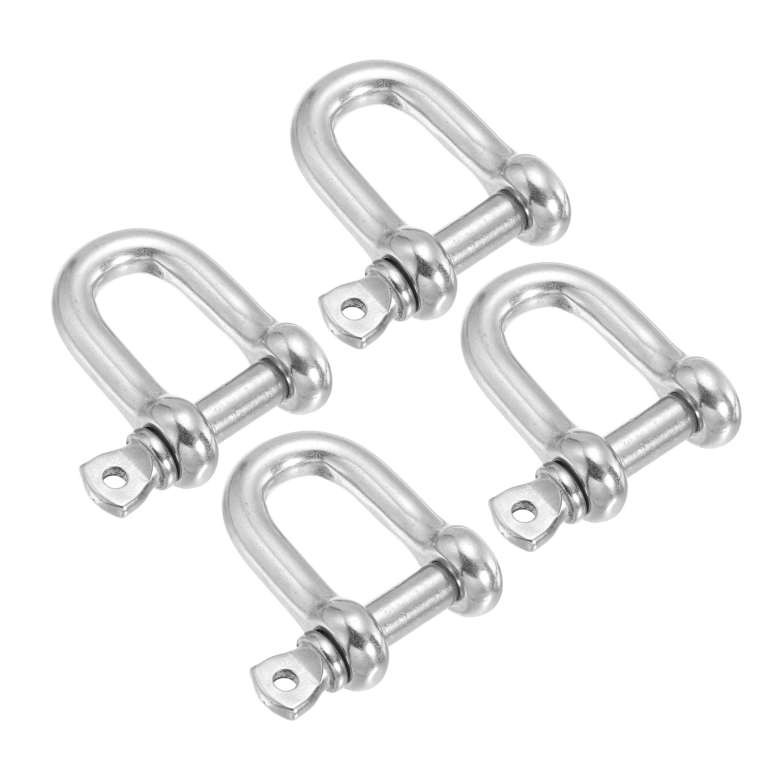 Uxcell 5/16" / 8mm Screw Pin Shackle, D Ring Shaped Shackles for Heavy ...