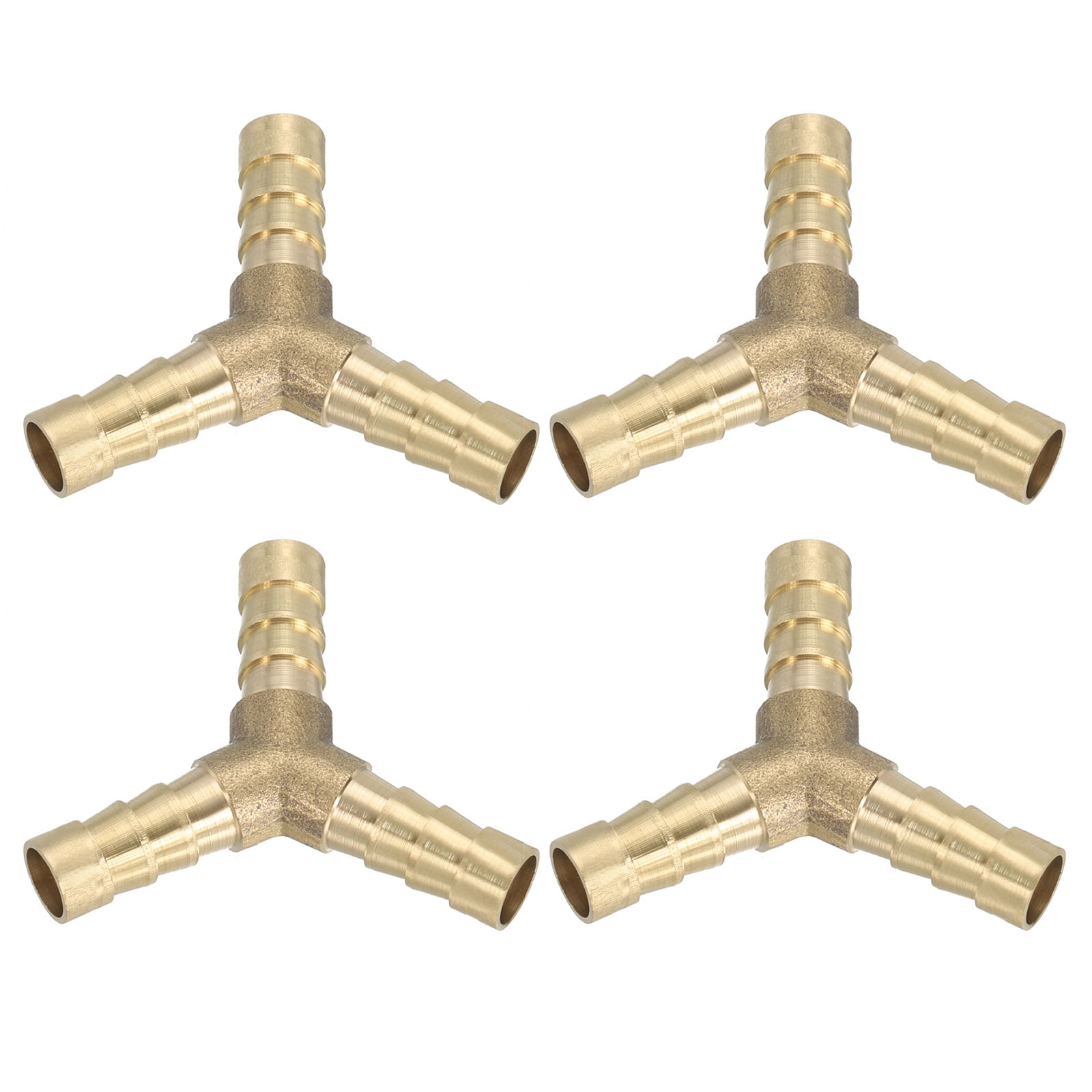 Uxcell 5/16" Brass Hose Barb Fitting, Y Type Barb Union Fittings Metals ...