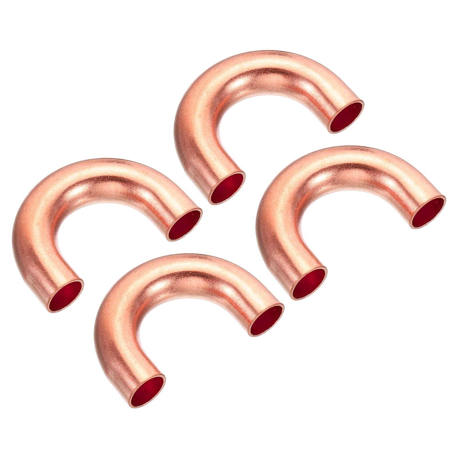 Uxcell 5/16 Inch OD 33x21mm Elbow Copper Pipe Fitting 180 Degree U ...