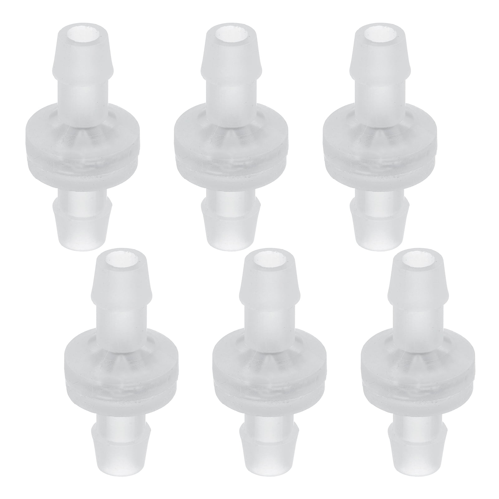 Uxcell 5/16 Inches One Way Check Valve, 6 Pcs Plastic Hose Barb Inline ...