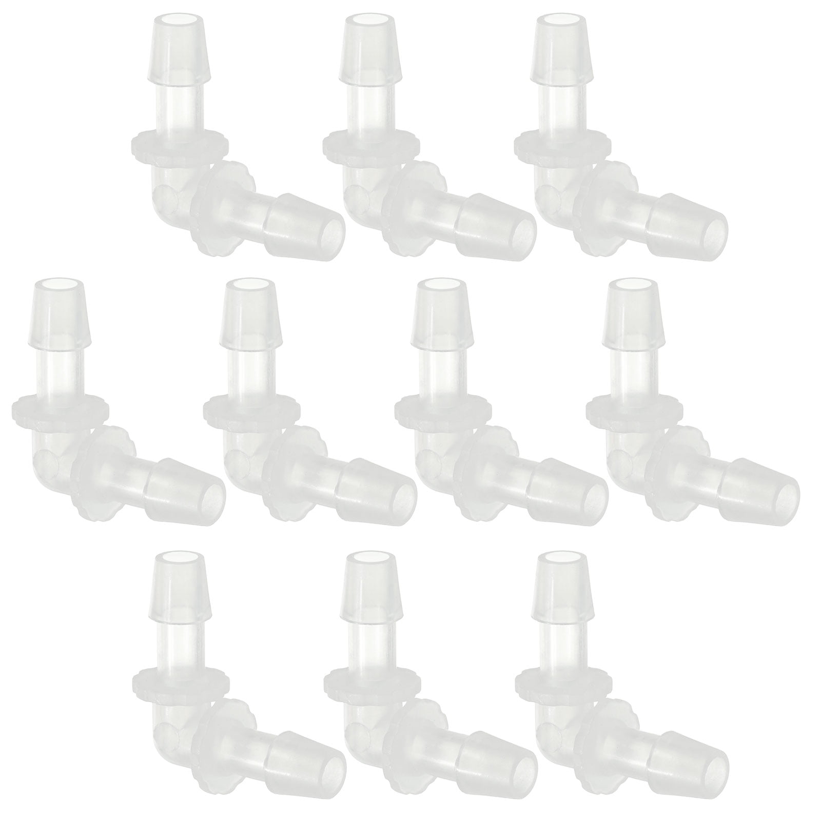 Uxcell 5/16" Plastic Hose Barb 90 Degree Elbow 10 Pack Barb Fittings 2 ...
