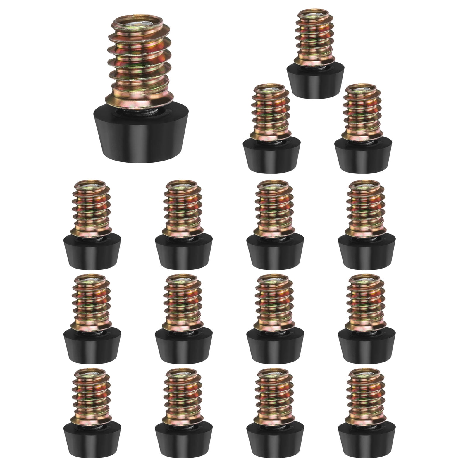 Uxcell 5/16" Thread Furniture Feet Levelers, 16Set 17mm l Adjustable ...
