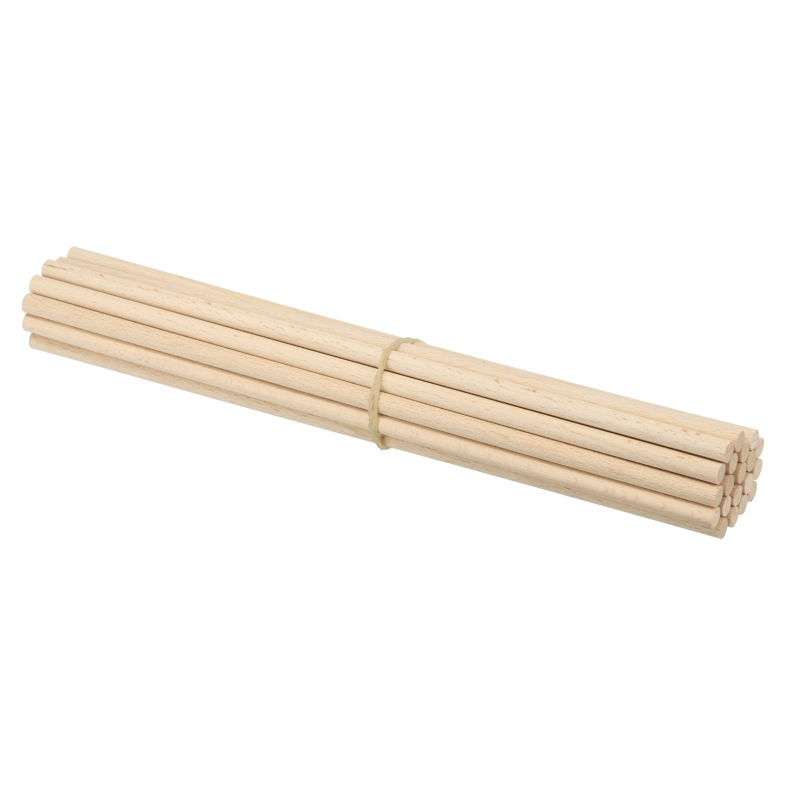 Uxcell 5/16 x 12 Inch Dowel Rods Wood Sticks Unfinished Wooden Dowel ...