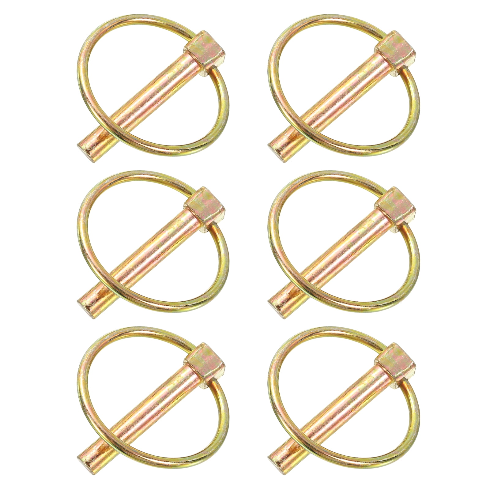 Uxcell 5/16" x 2" Lynch Pin with Ring, 6 Pcs Heavy Duty Round Linch ...