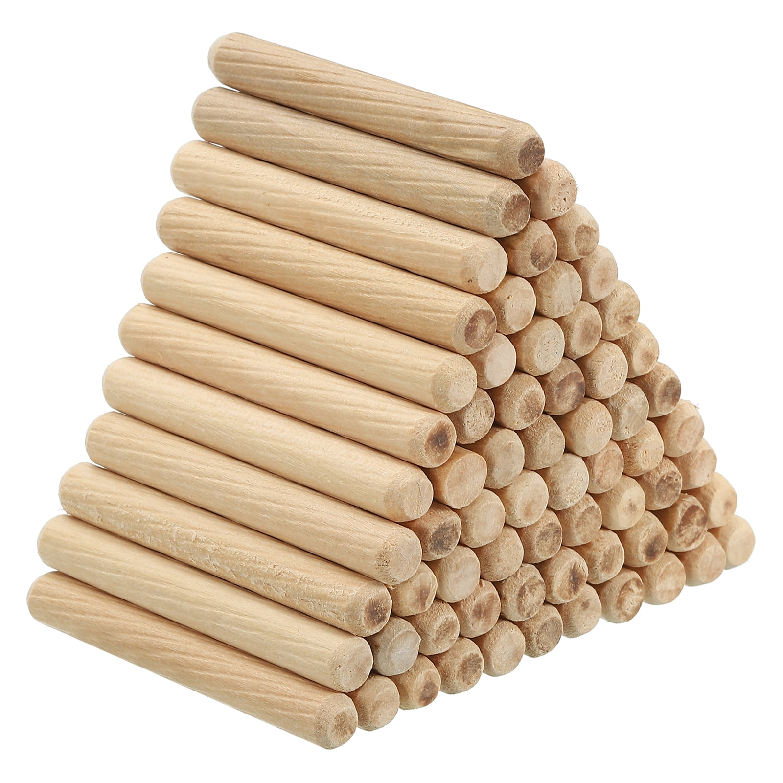 Uxcell 5/16"x2 3/8" Wood Dowel Pins,90Pack Fluted Wooden Dowel Pin ...