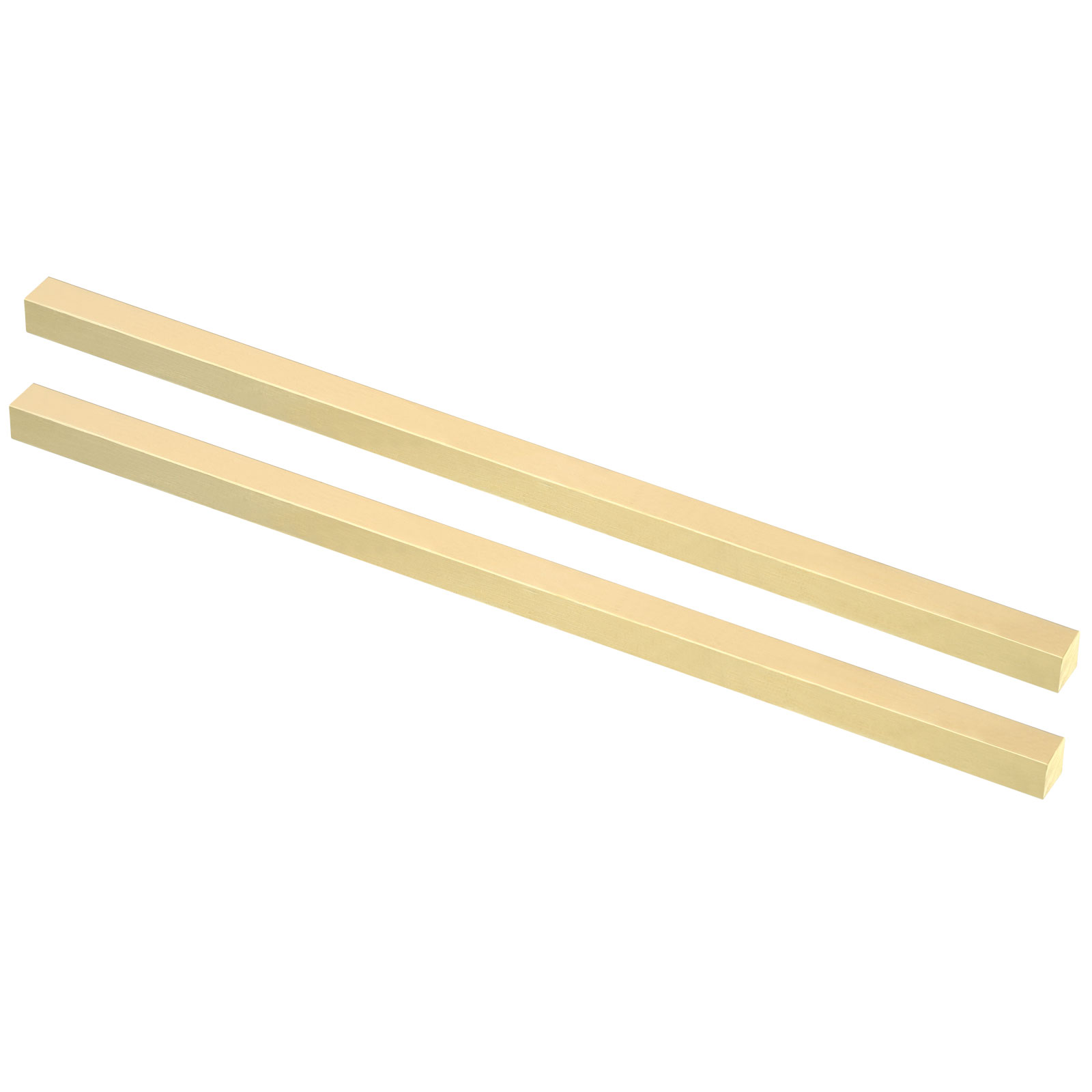 Uxcell 5/16x5/16x8" C360 Brass Square Bar, 2 Pcs Solid Square Mill ...