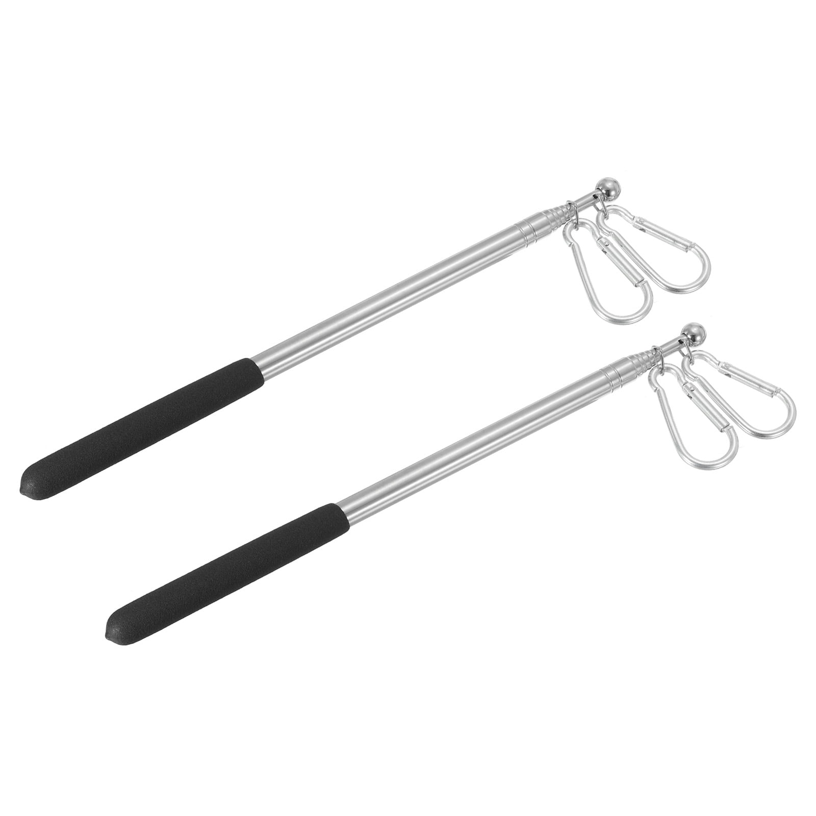 Uxcell 5.2ft Telescopic Handheld Flagpoles Tour Guide Flag Pole with ...