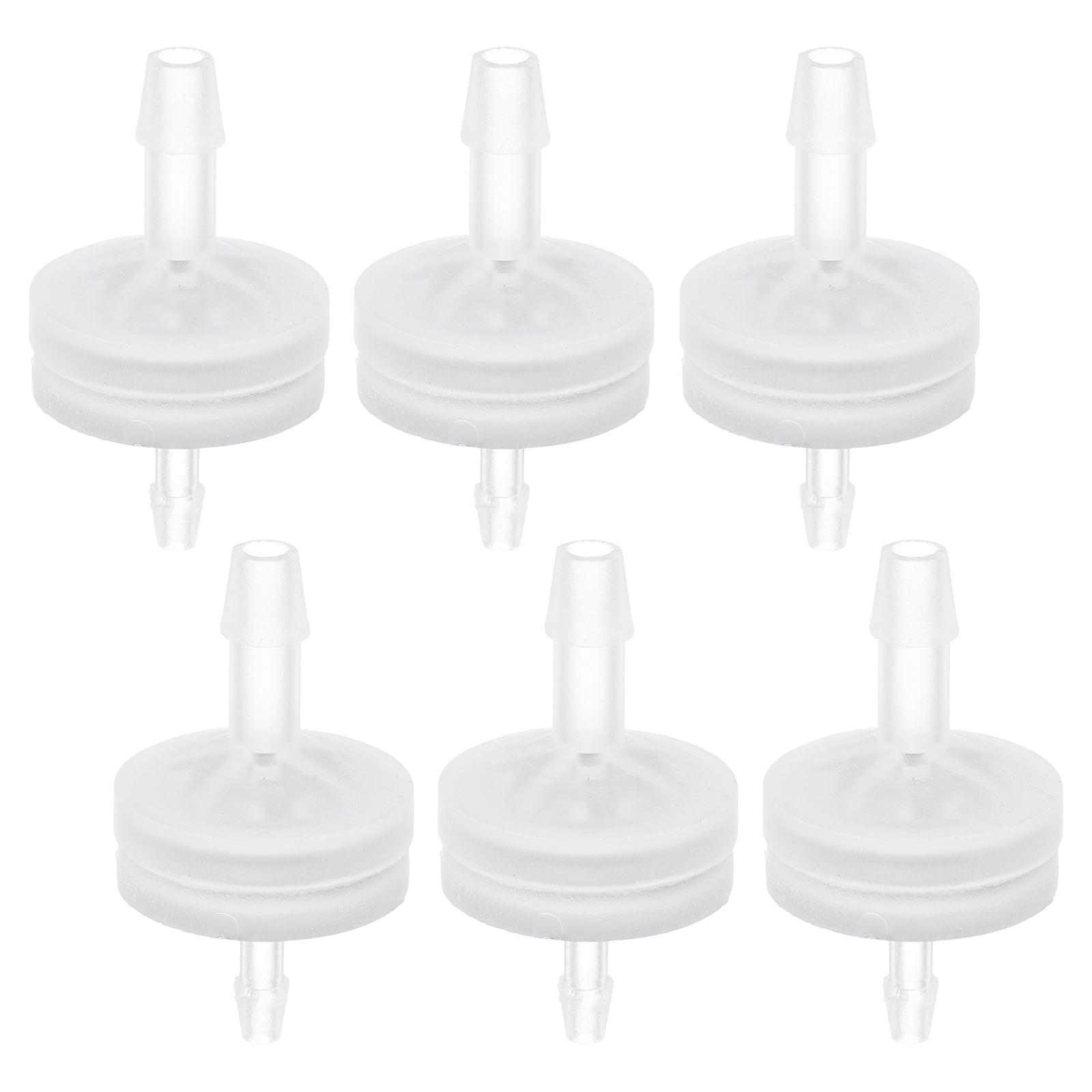 Uxcell 5/32 3/32 Inches One Way Check Valve, 6 Pcs Plastic Hose Barb ...