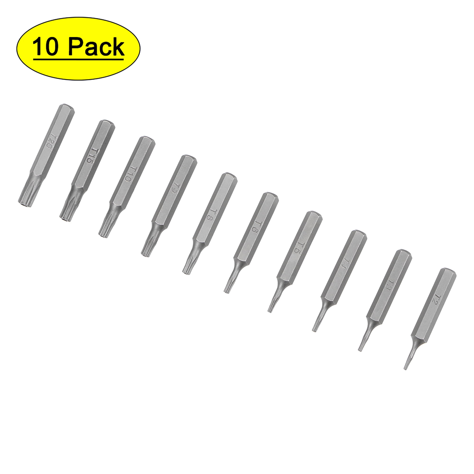 Uxcell 5/32" Hex Shank 1.1" Length T2-T20 Magnetic Torx Screwdriver Bit ...