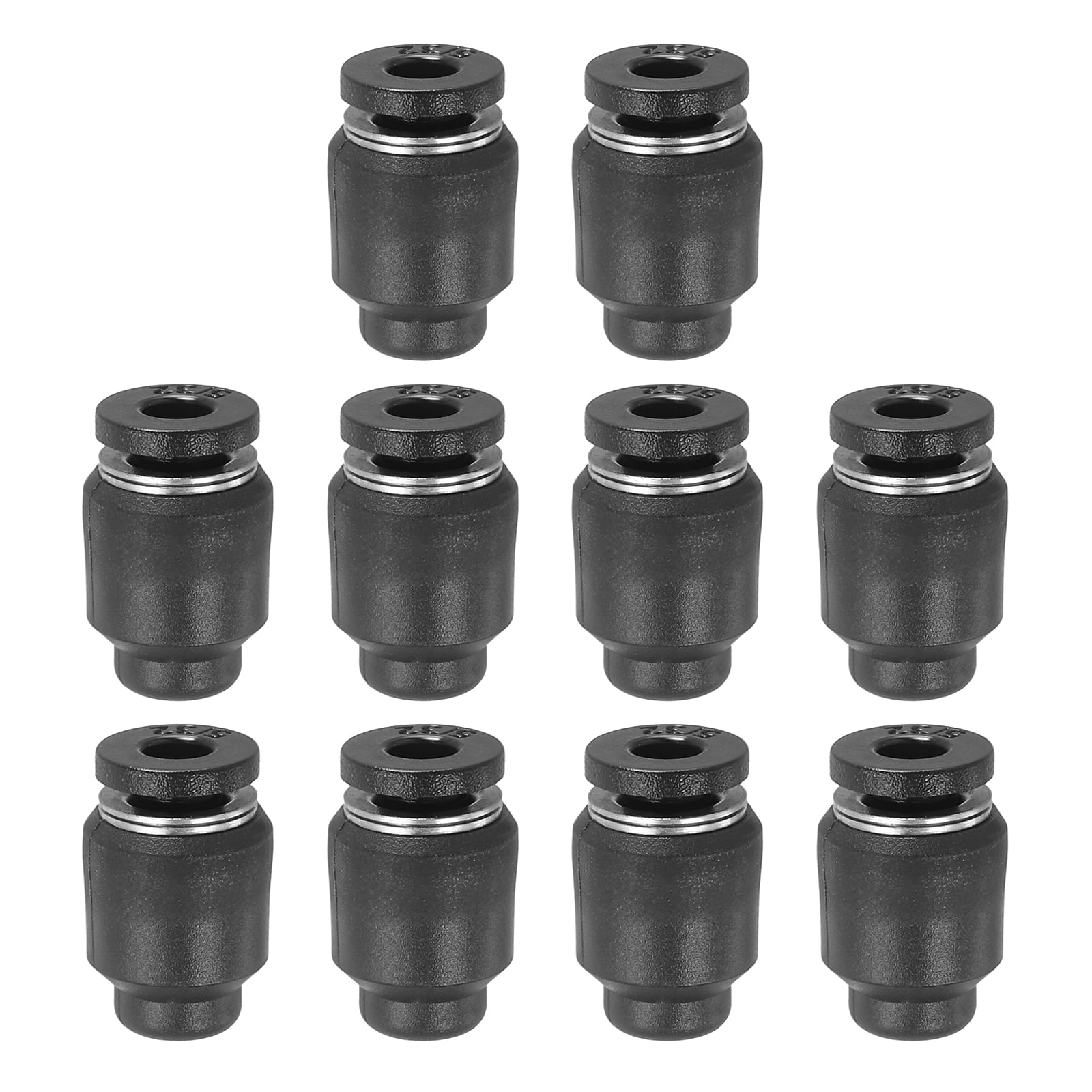Uxcell 5/32 Inch Push to Connect Air Fitting Plugs Pneumatic Cap Style ...