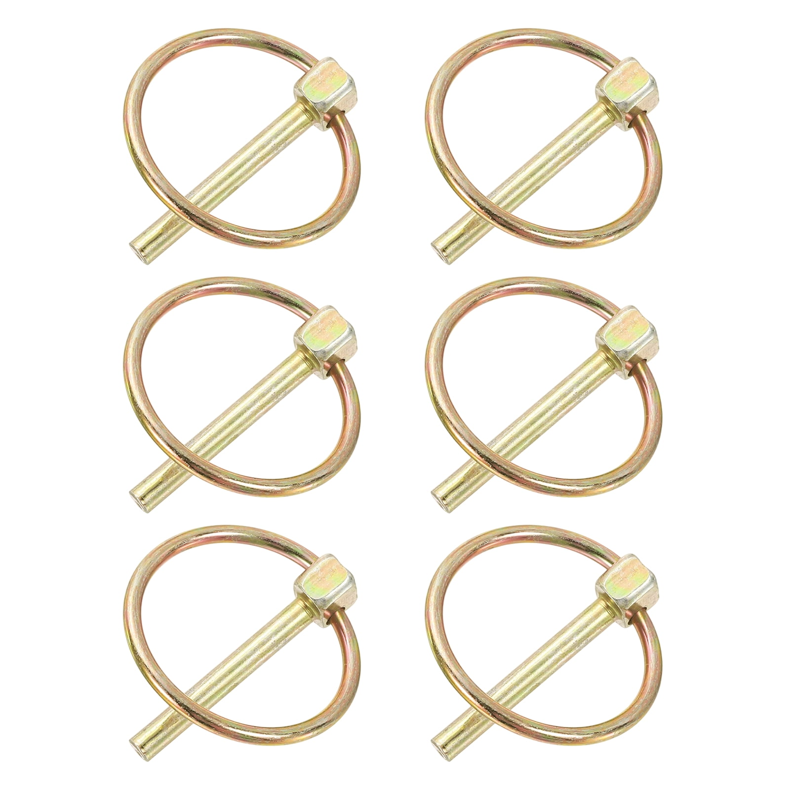 Uxcell 5/32" x 1" Lynch Pin with Ring, 6 Pcs Heavy Duty Round Linch ...