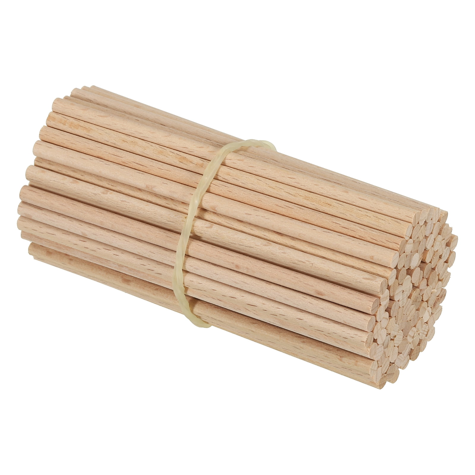 Uxcell 5/32 x 4 Inch Dowel Rods Wood Sticks Unfinished Wooden Dowel ...