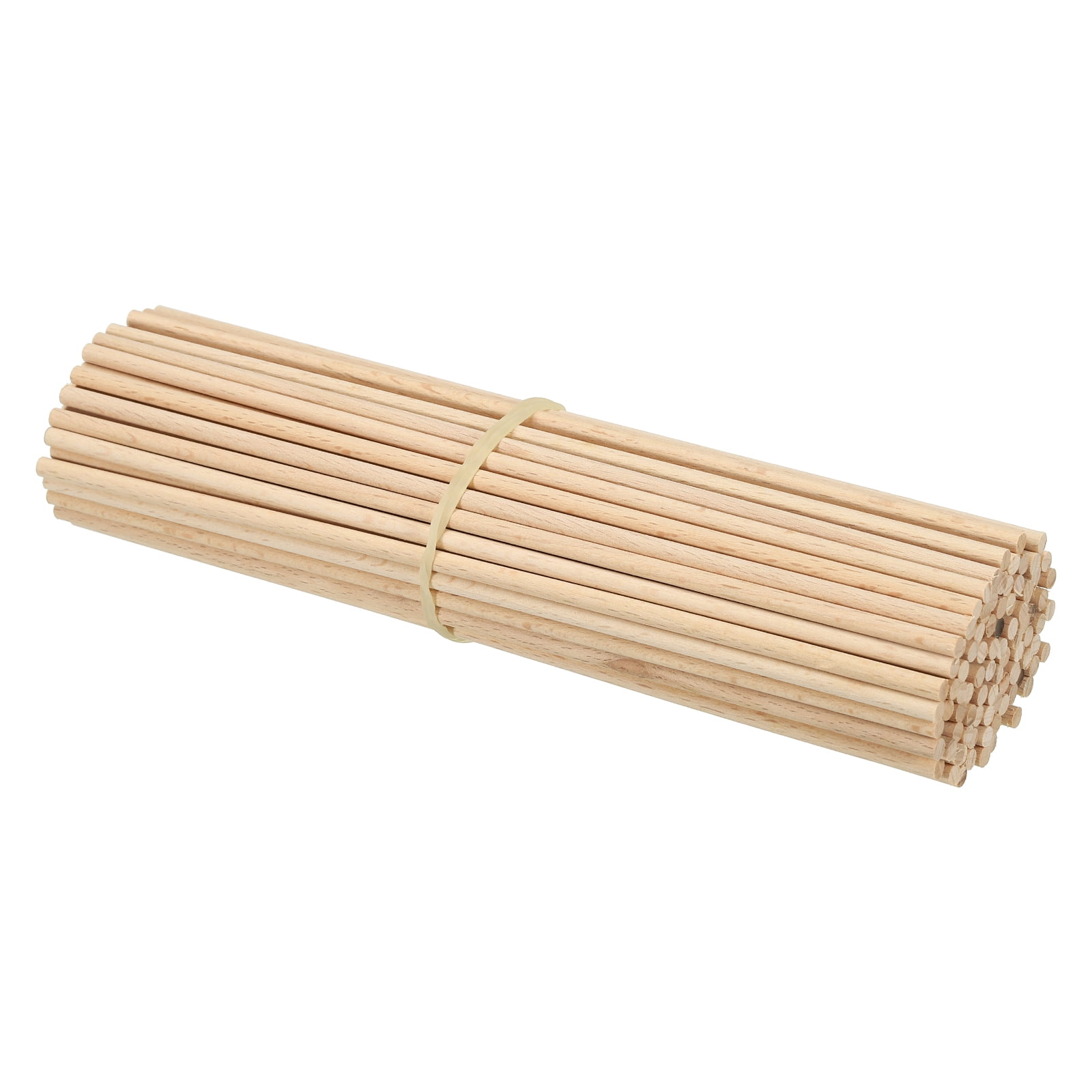 Uxcell 5/32 x 8 Inch Dowel Rods Wood Sticks Unfinished Wooden Dowel ...