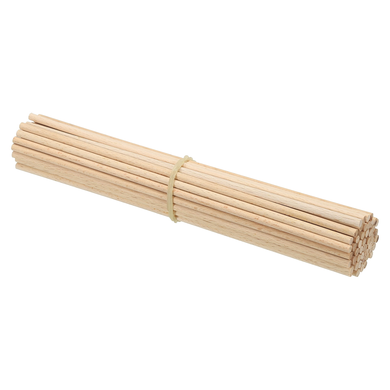 Uxcell 5/32 x 8 Inch Dowel Rods Wood Sticks Unfinished Wooden Dowel ...