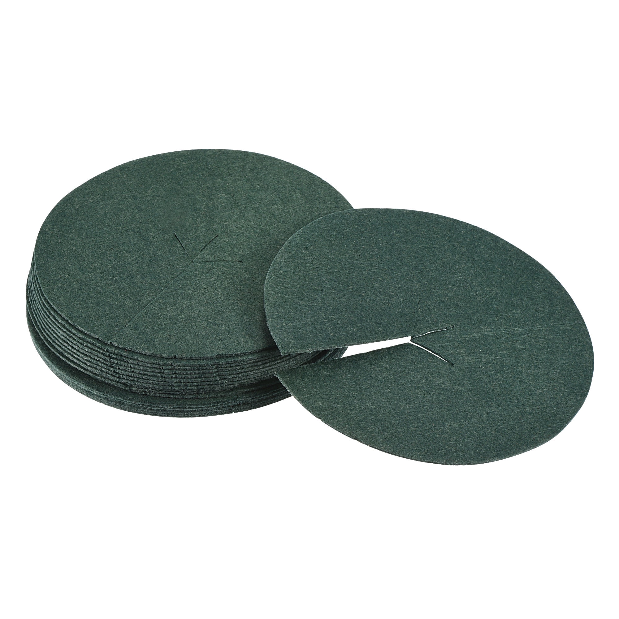 Uxcell 5.4" Round Nonwoven Tree Mulch Ring Mat Cover Plant Obstacle ...
