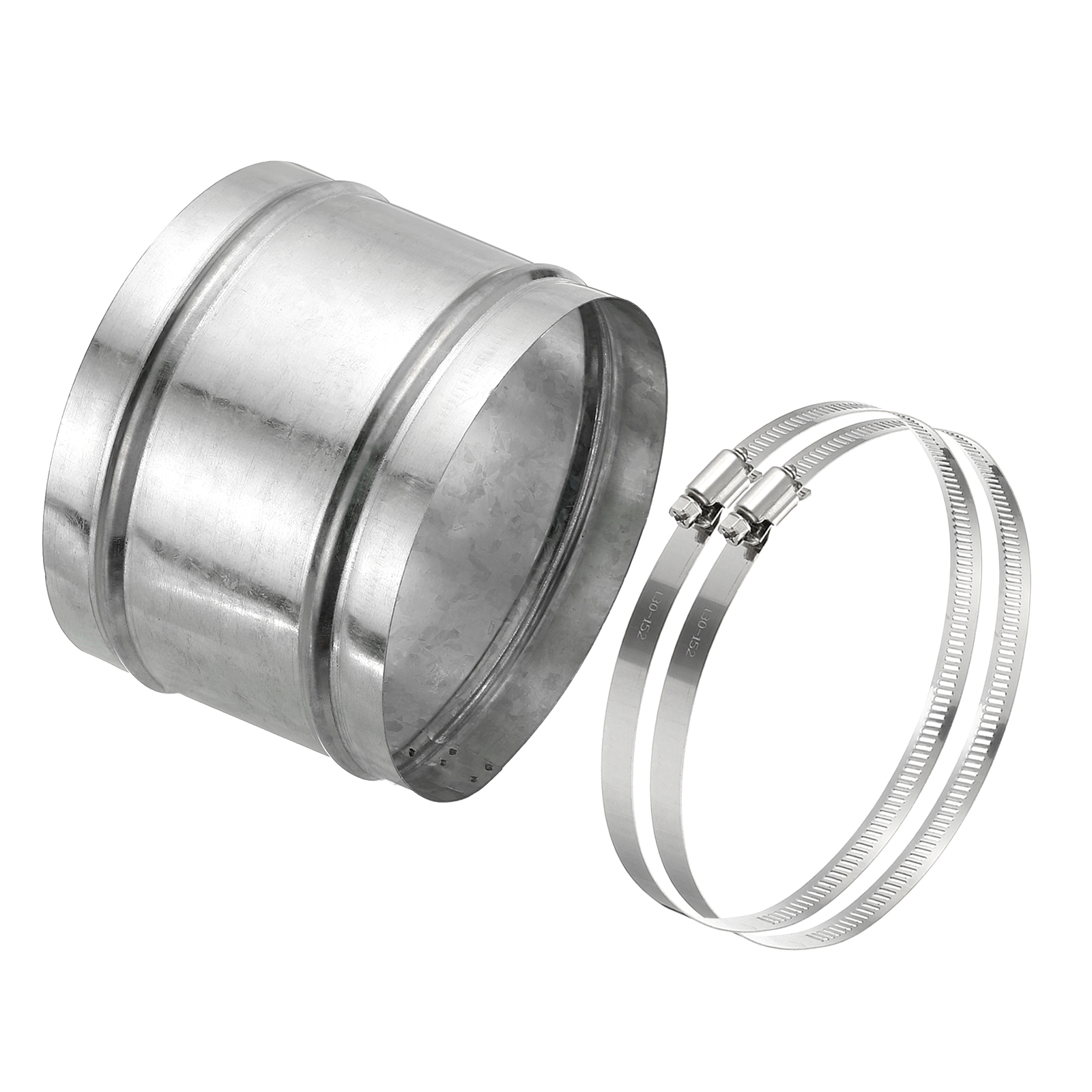 Uxcell 5.5" Duct Connector, 1 Set Galvanized Iron Duct Coupling Vent ...