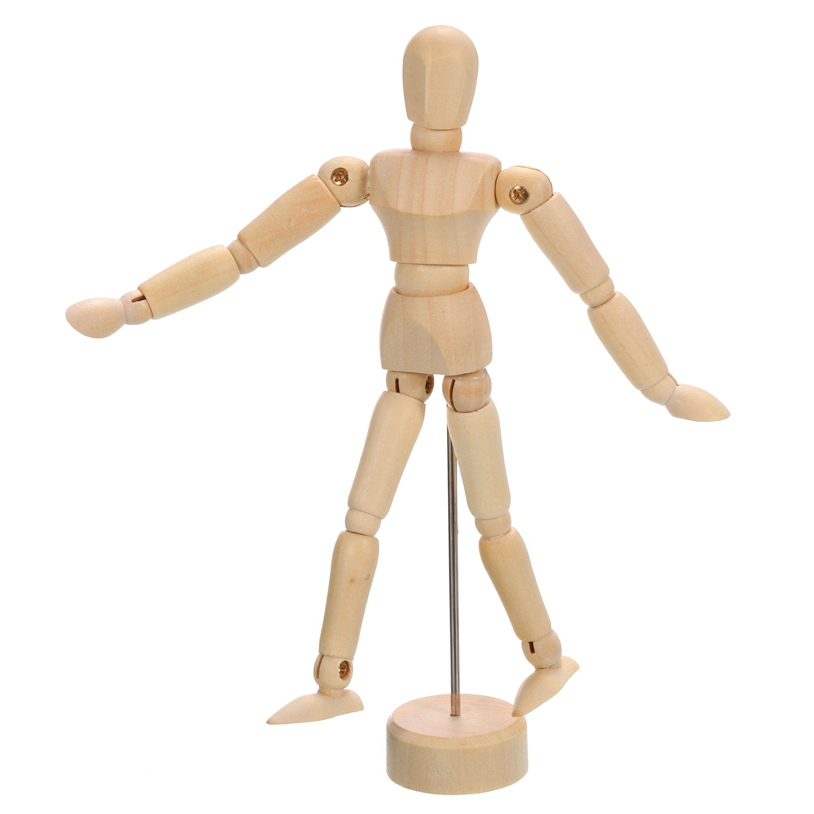 Uxcell 5.5" Wooden Mannequin Figure, Artist Drawing Manikin Model ...