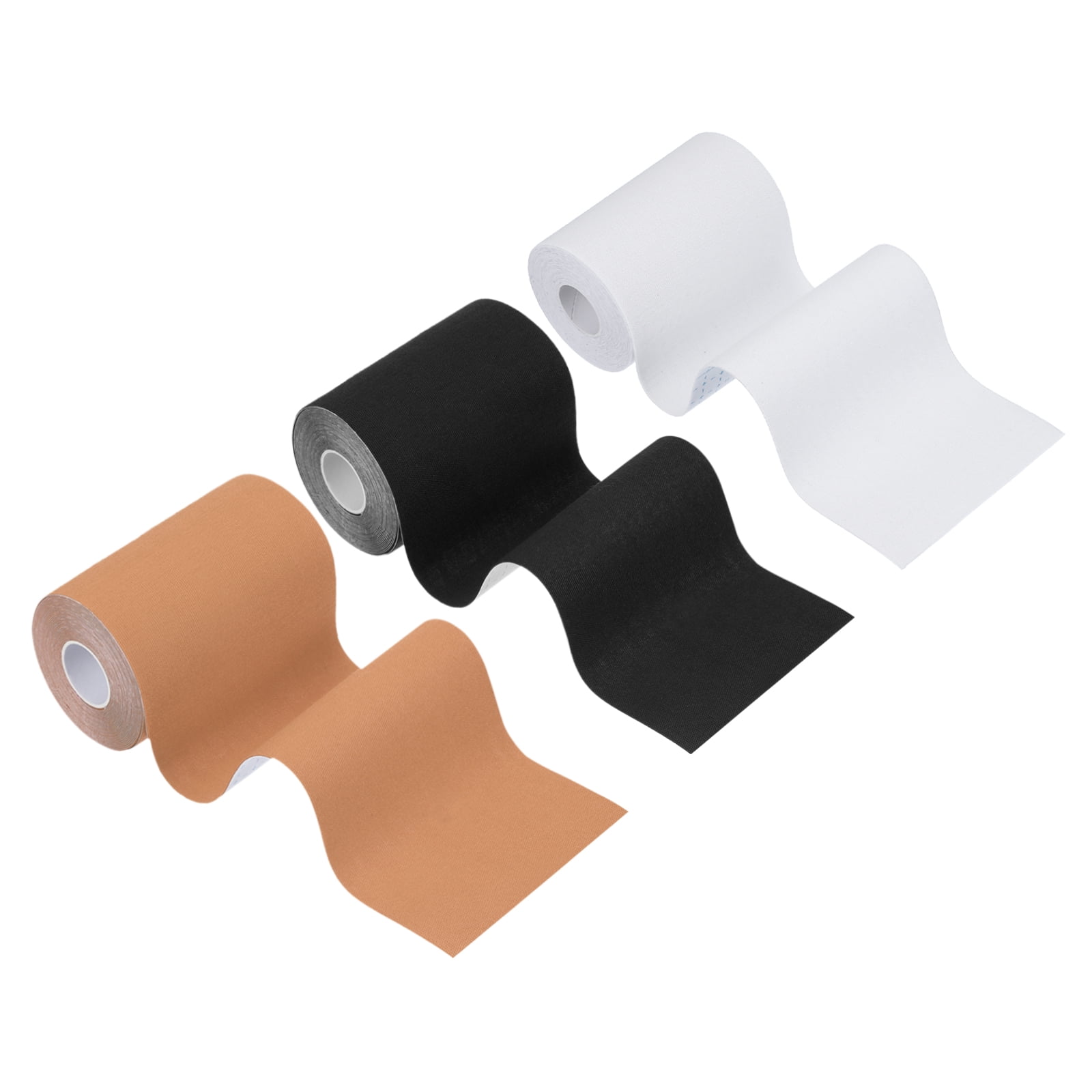 Uxcell 5.5 Yard x 4 inch Kinesiology Tape, 3 Roll Adhesive Cotton ...