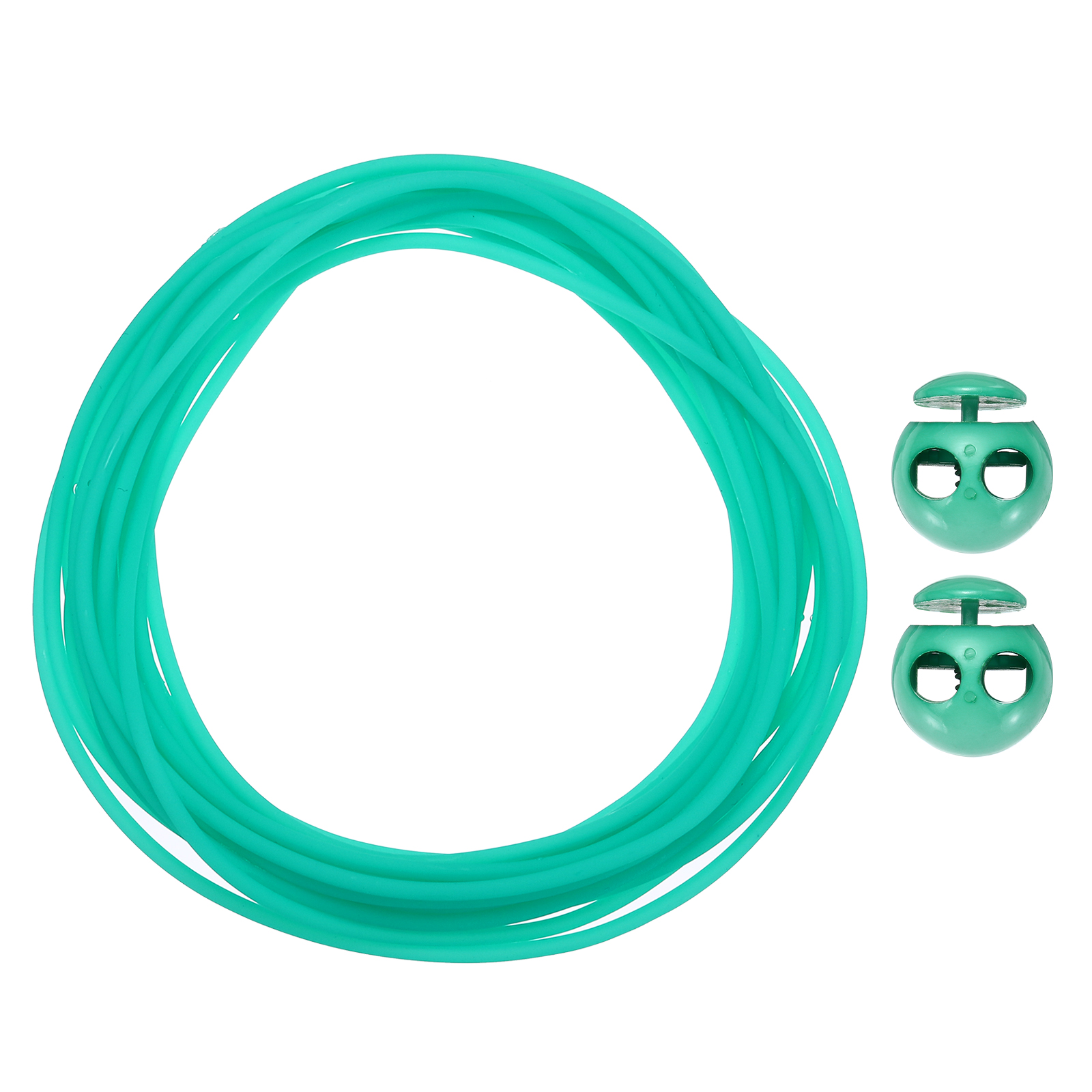 Uxcell 5.5 Yards Hollow Pipe Rubber Cords with 2-Hole Plastic Cord ...