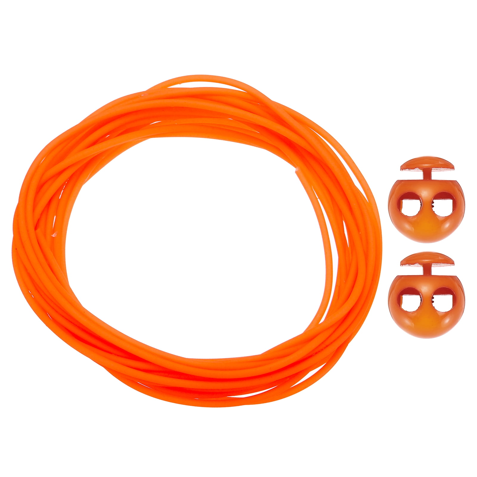 Uxcell 5.5 Yards Hollow Pipe Rubber Cords with 2-Hole Plastic Cord ...