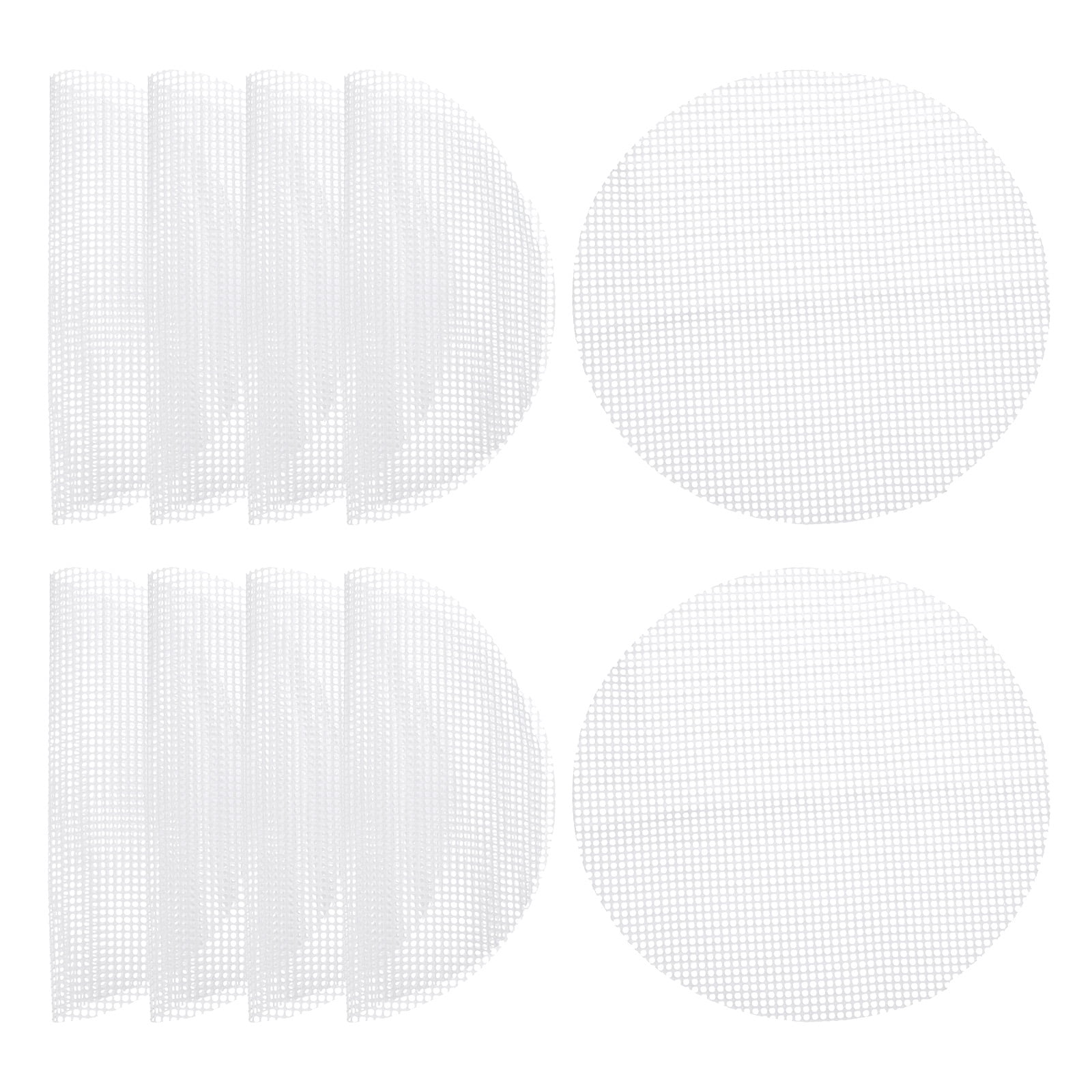 Uxcell 5.5 inch Non-Stick Silicone Steamer Liners Mesh Mat Reusable ...