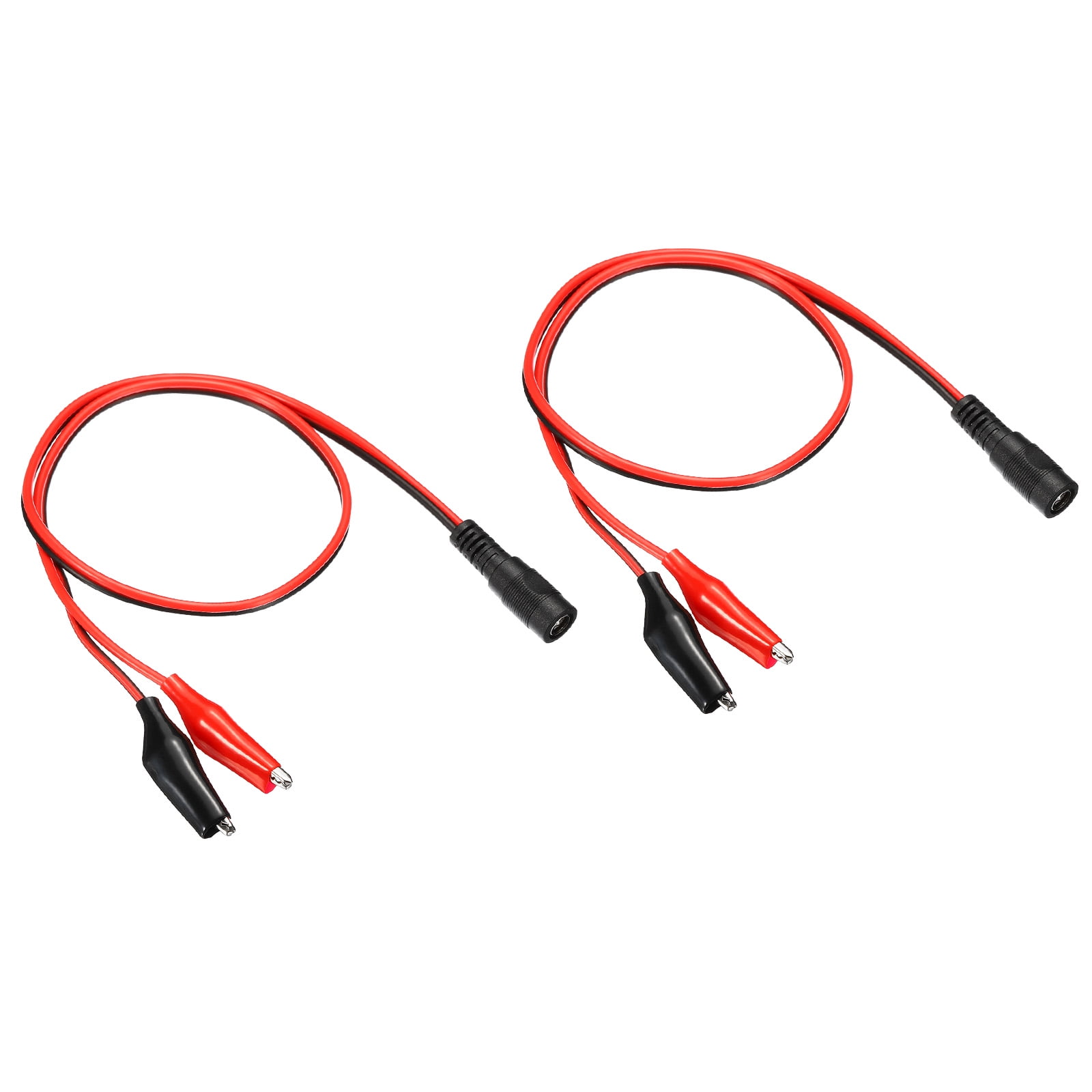 Uxcell 5.5 x 2.1mm DC Female Plug to Alligator Clip Connector Power ...