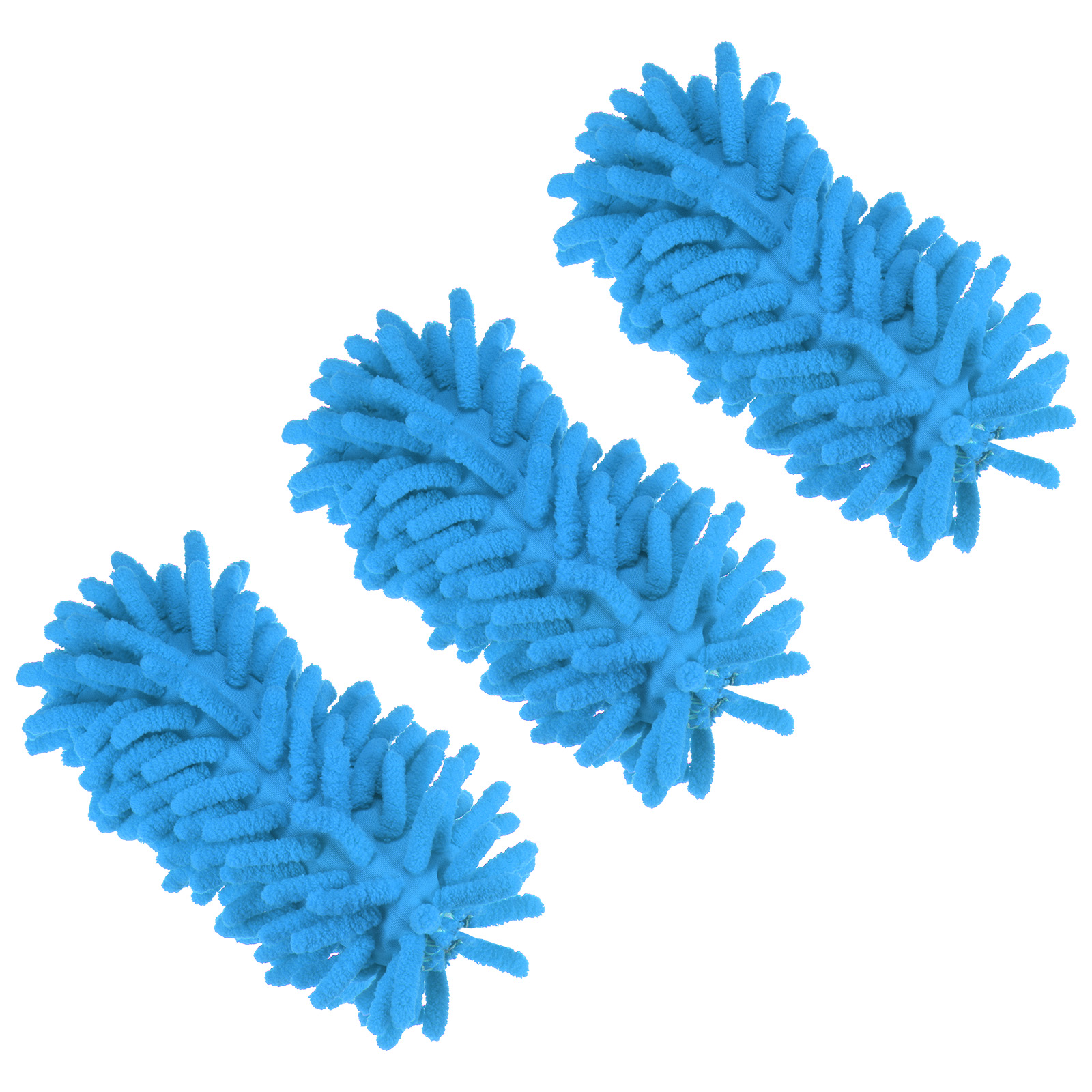 Uxcell 5.5inch Chenille Cleaning Duster Replacement Head Blue 3Pack ...