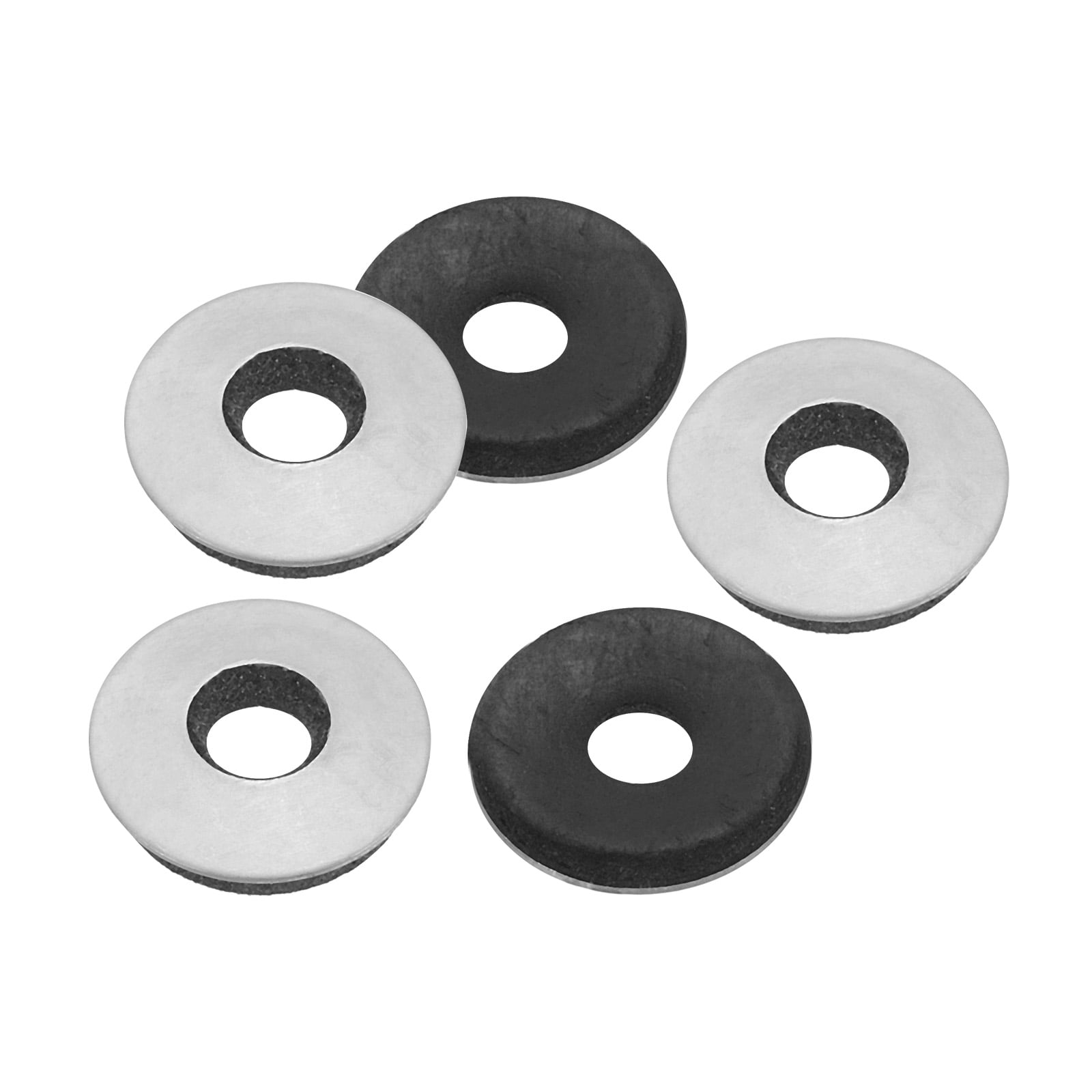 Uxcell 5.5x16mm 201 Stainless Steel EPDM Bonded Sealing Neoprene Rubber ...